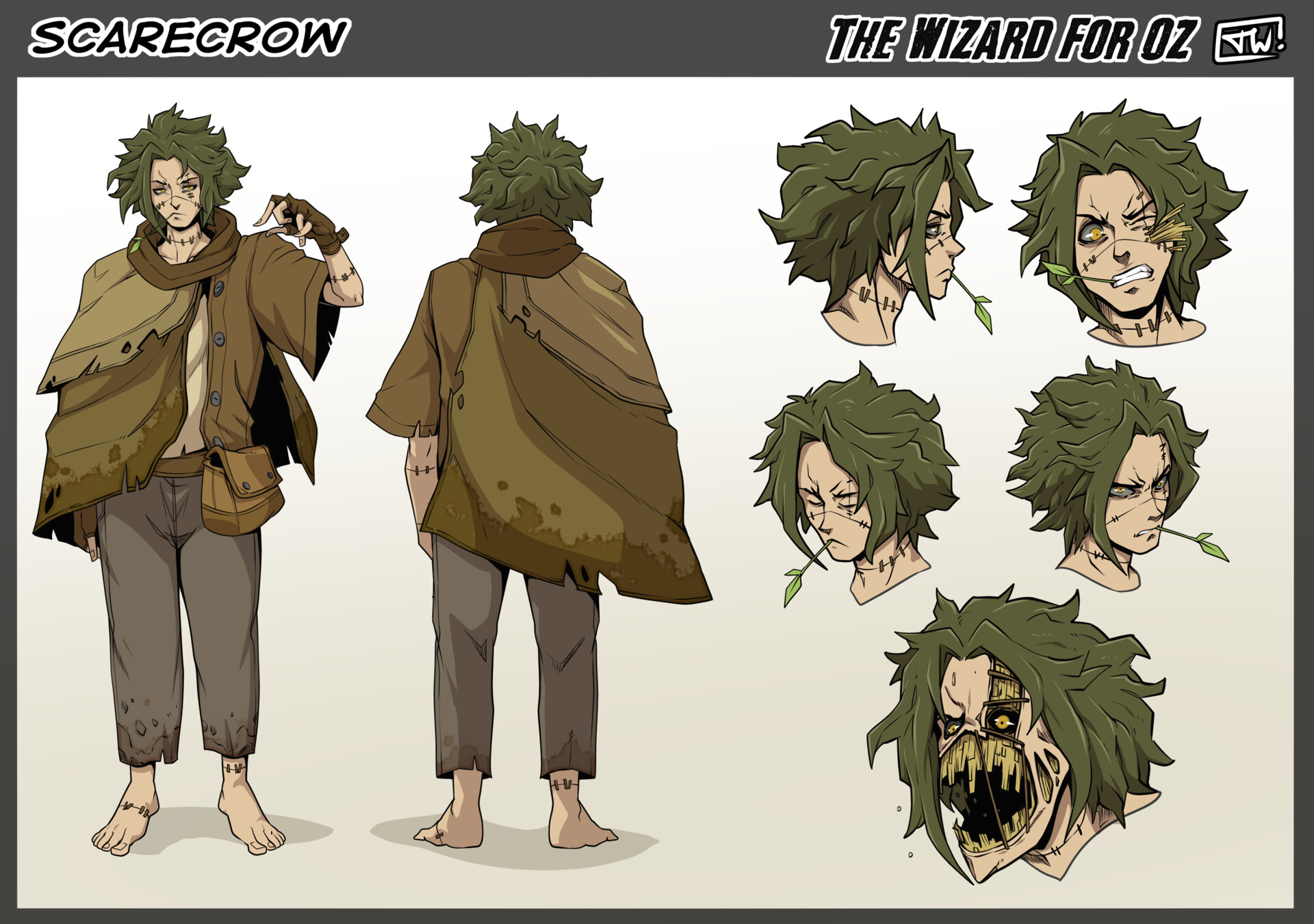 ArtStation - The wizard for Oz: Scarecrow