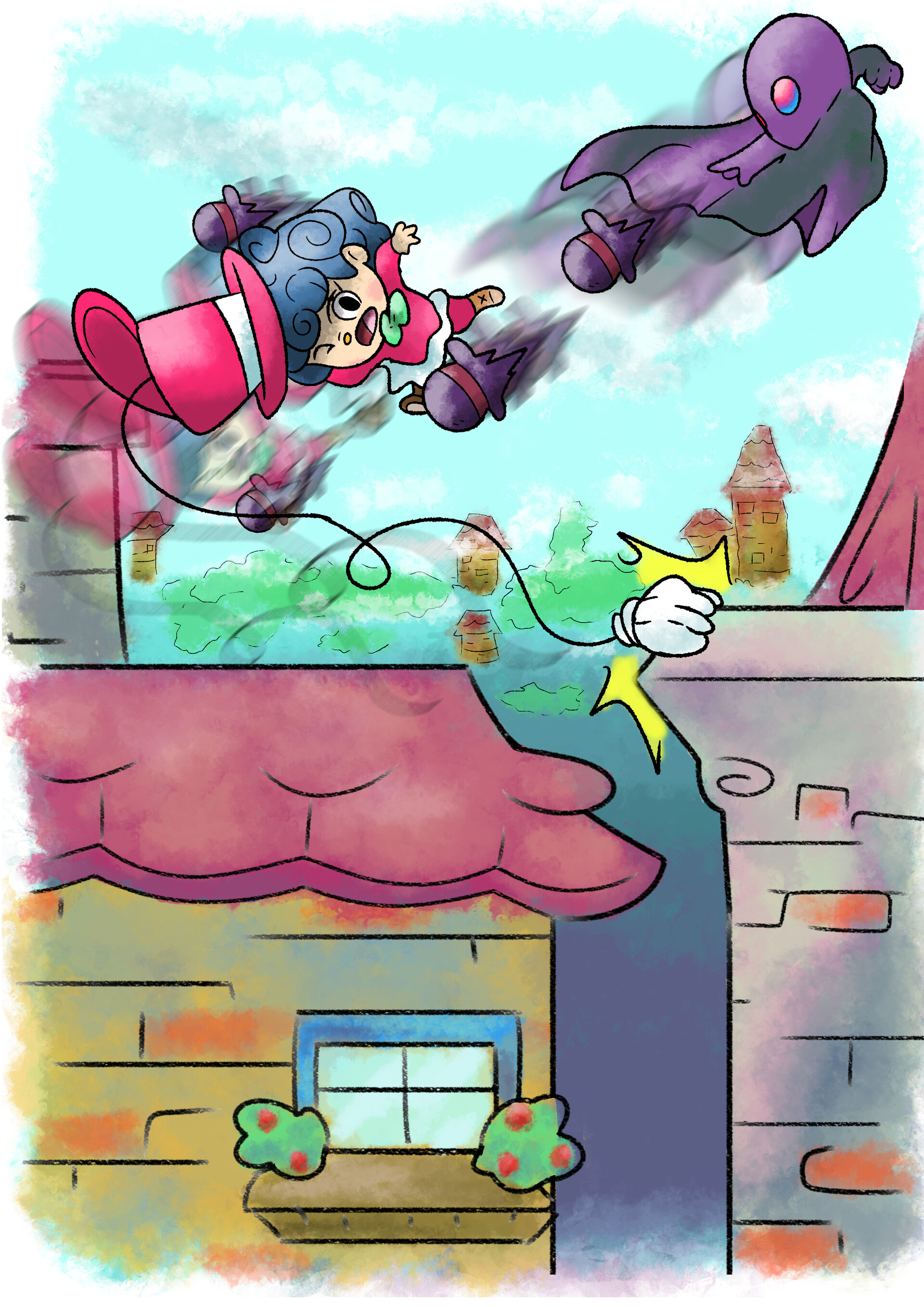 ArtStation - 'TINA TOPHAT' Rooftop Chase