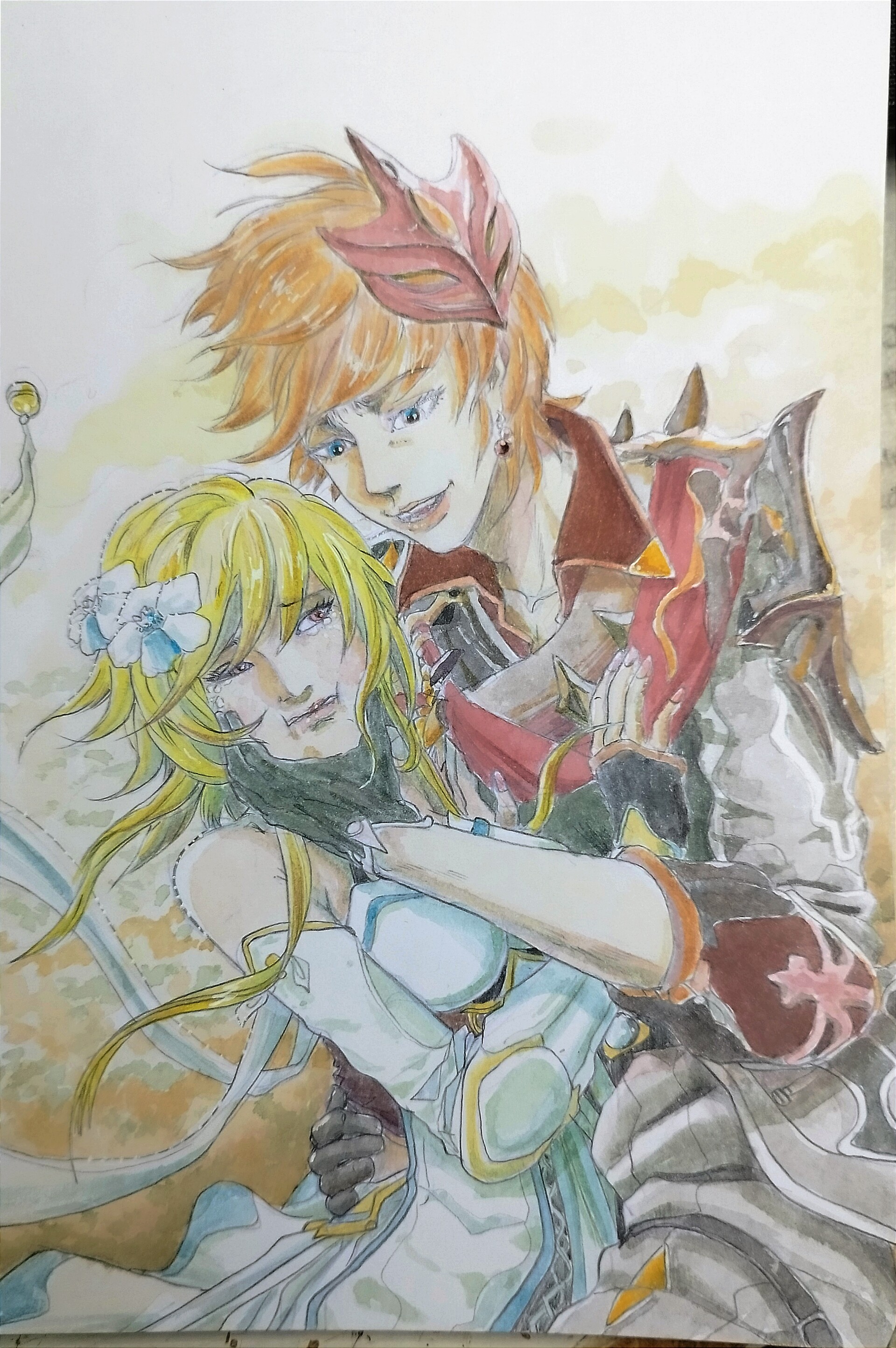 ArtStation - Tartaglia and lumine Available for commission (DM for details)