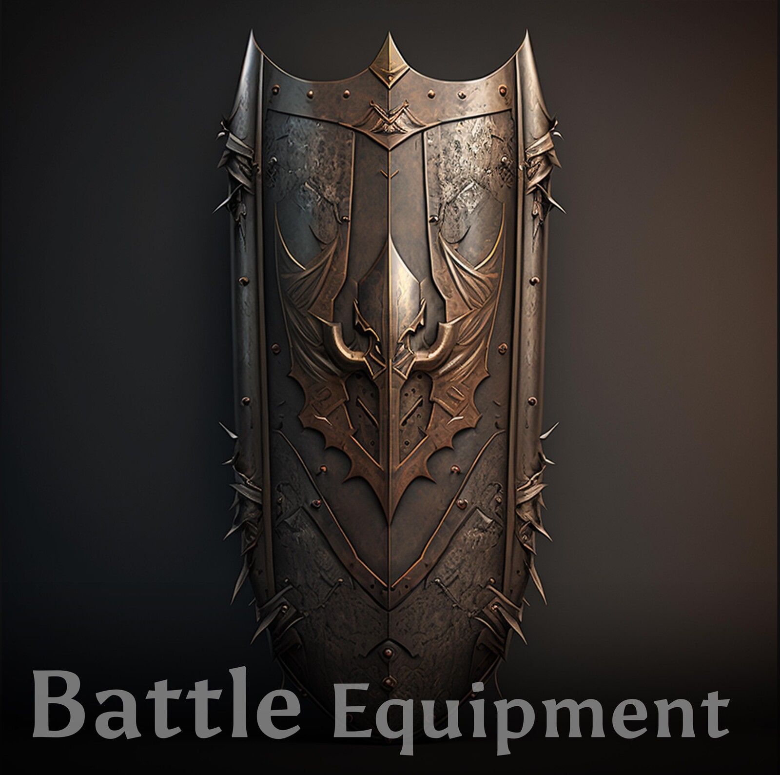 Royal Top Studio - 303 Battle Equipment War Shield Reference Modeling ...
