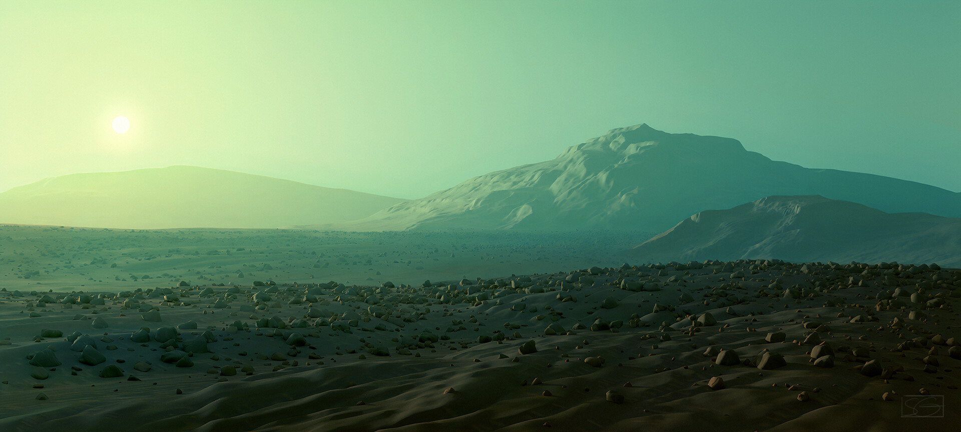 ArtStation - Red Mars, blue Mars, green Mars