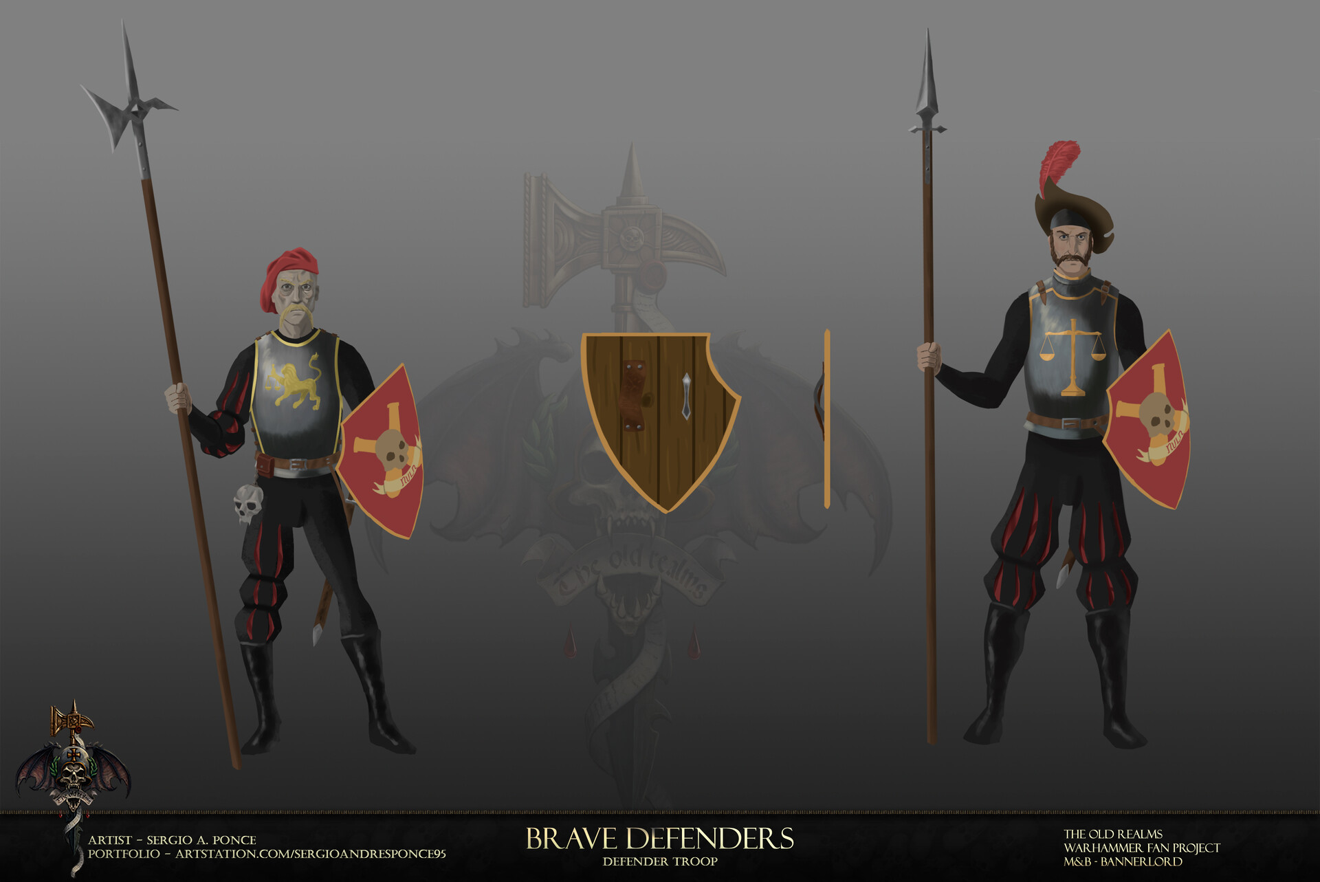 ArtStation - Warhammer The Old Realms Concepts - Grundel's Defenders