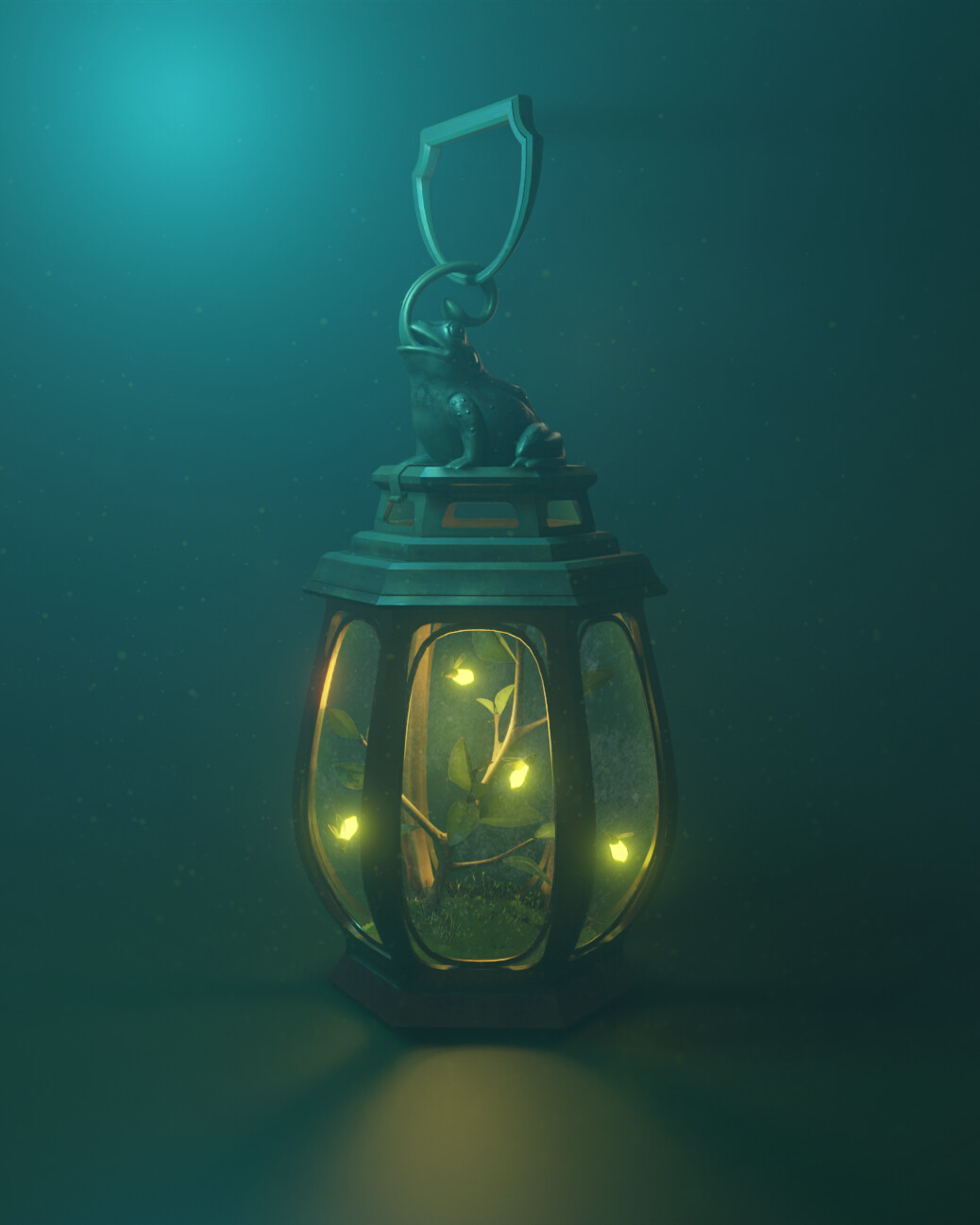 ArtStation - Froggy lantern