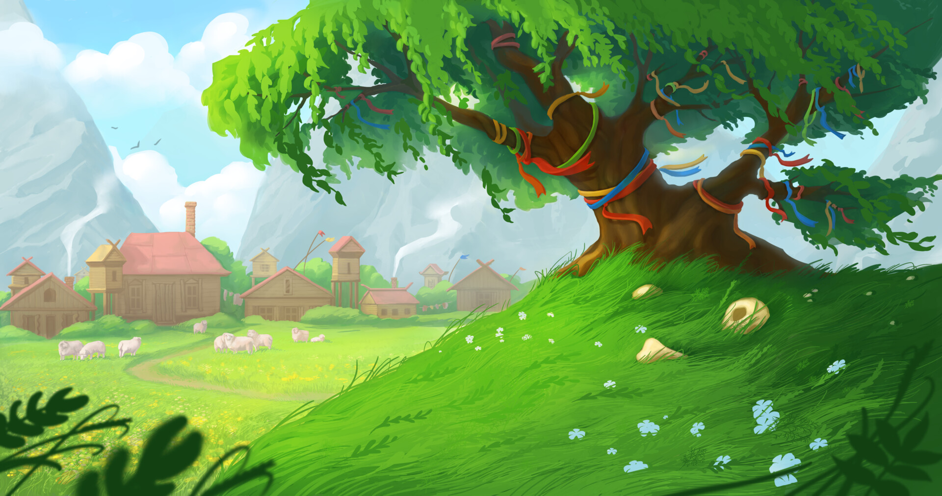 ArtStation - Ritual Slavic elves tree