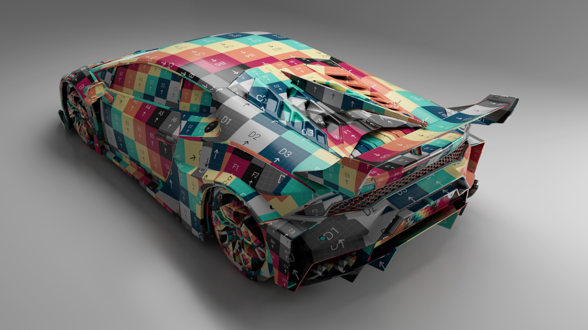 Ehsan Tabasi - Lamborghini 3D Car Modeling & Texturing in C4D