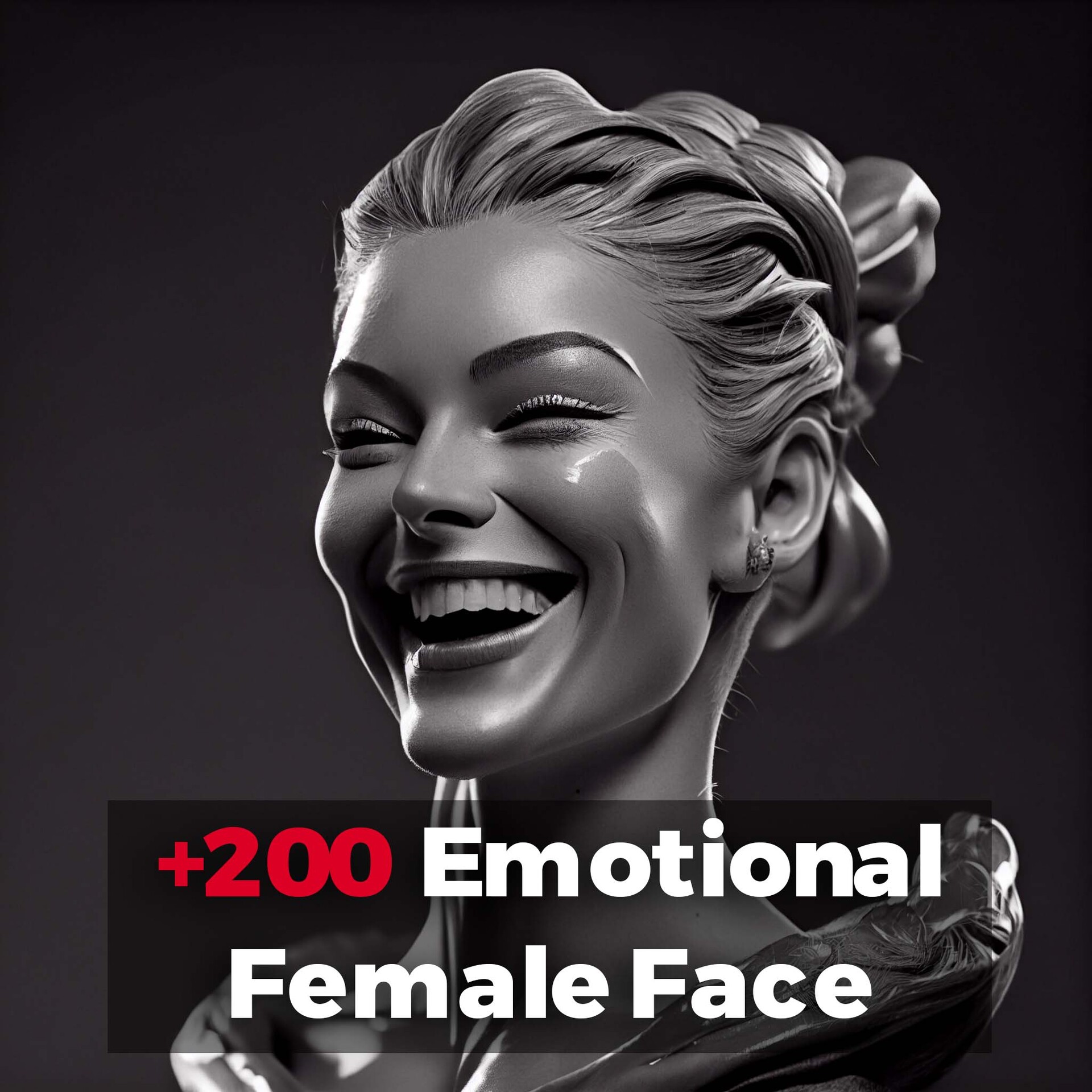 ArtStation - +200 Emotional Female Face Sculpt