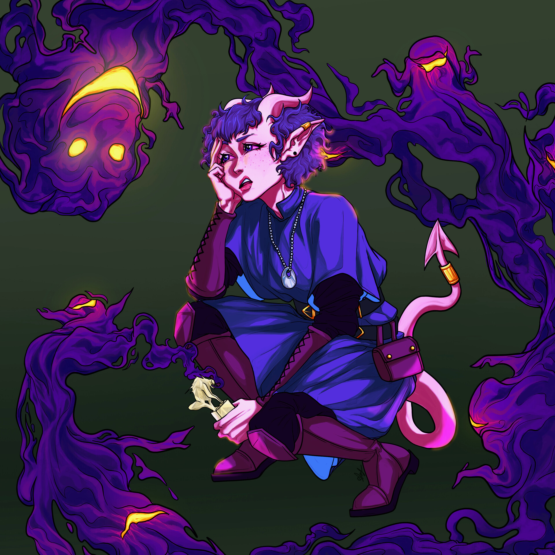 ArtStation - Smoke monster and a friend