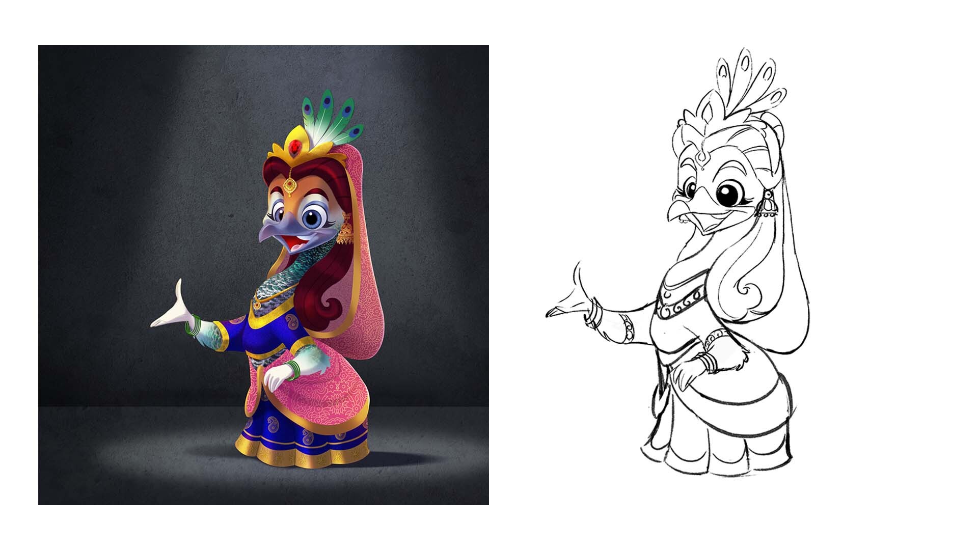 ArtStation - peacock queen