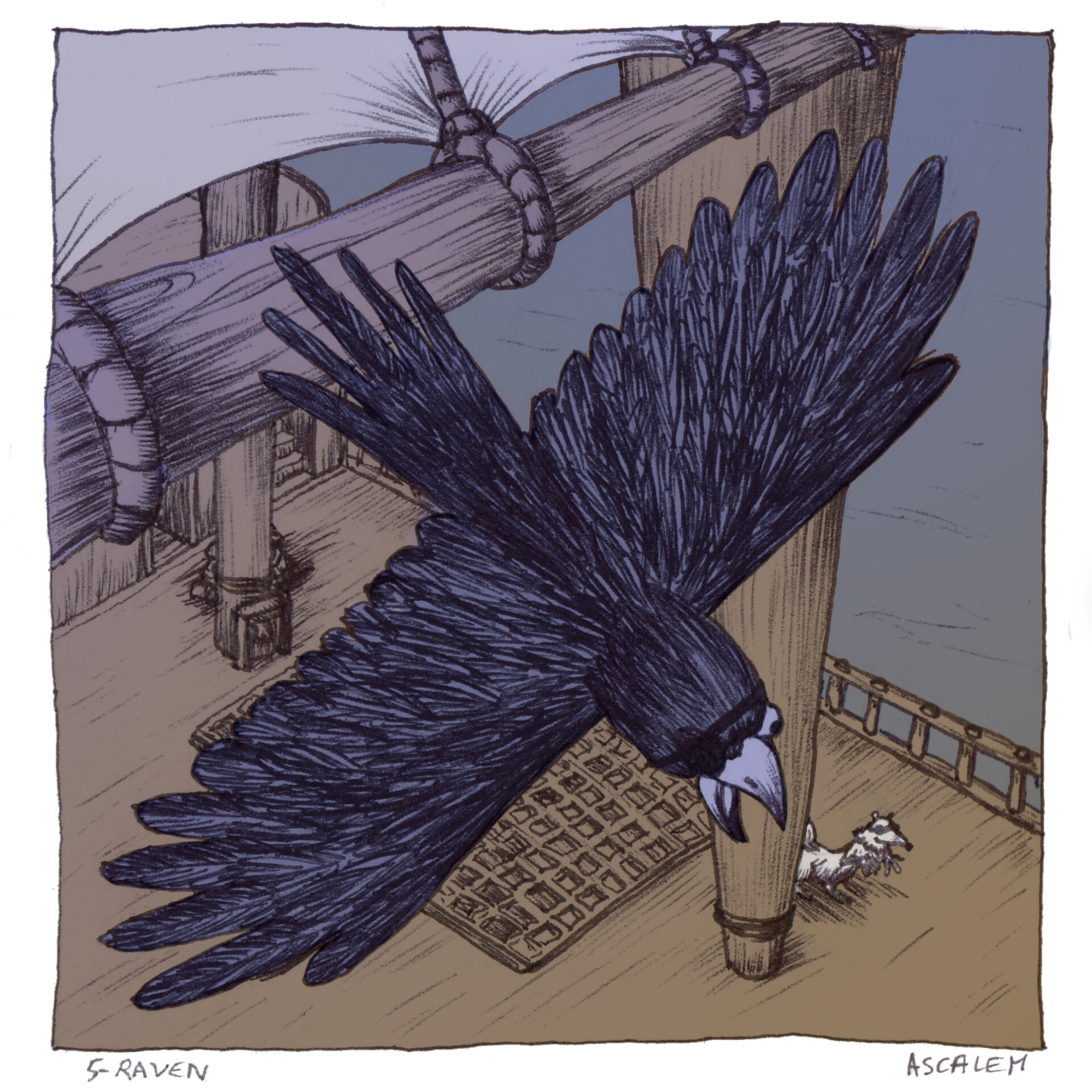 ArtStation - Inktober 2021, "Raven"