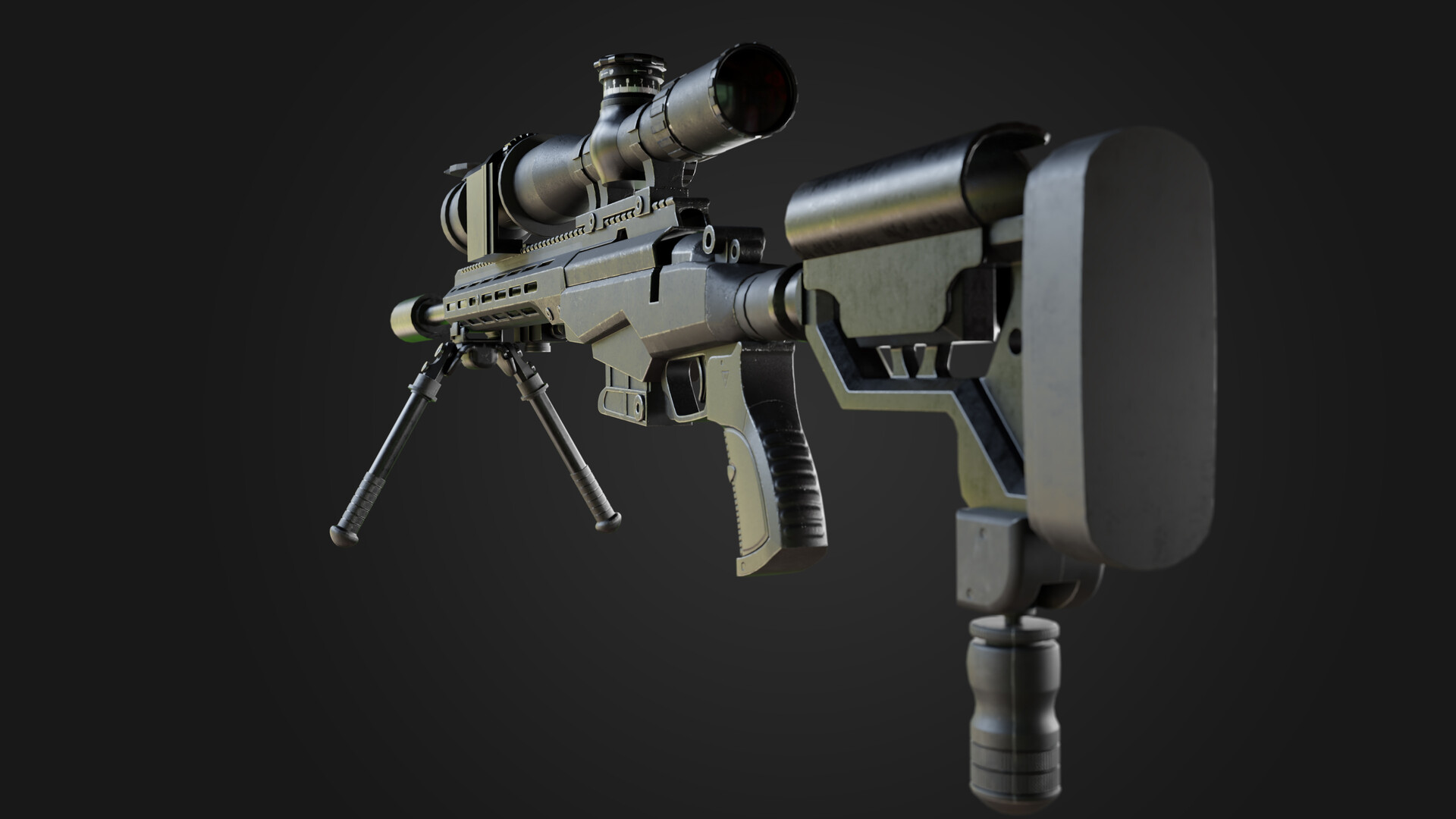 Adhyay Studios - T3x TAC A1 Gun Model