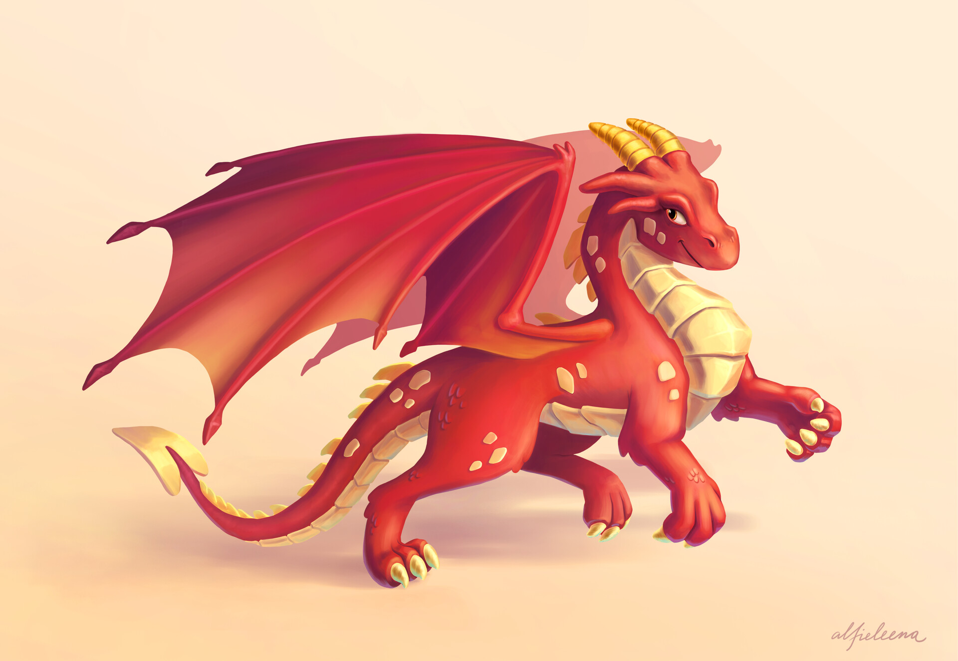 ArtStation - Red Dragon