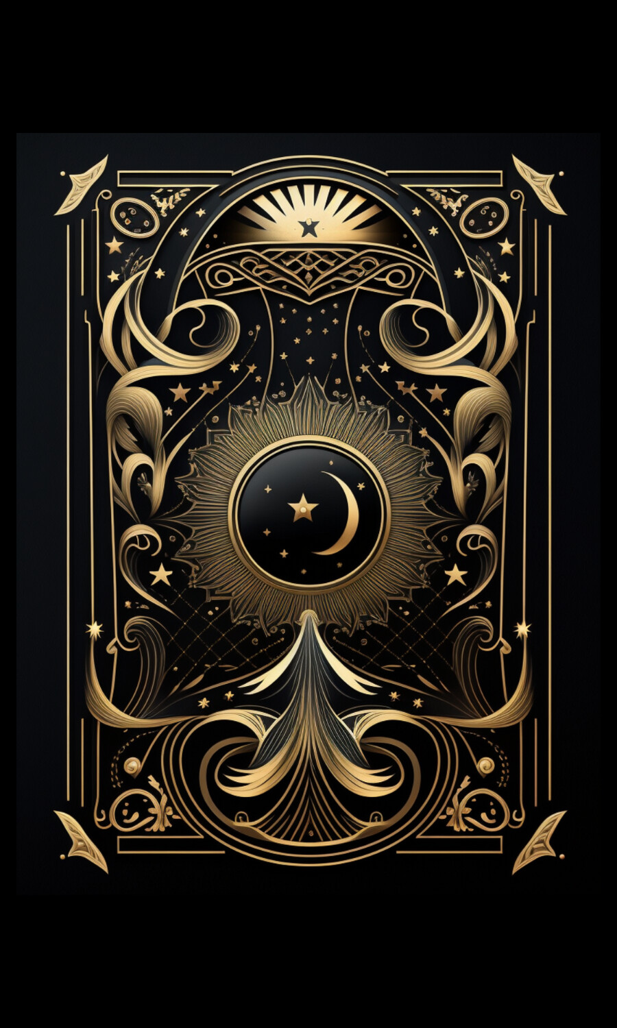 ArtStation - Celestial Obsidian tarot card