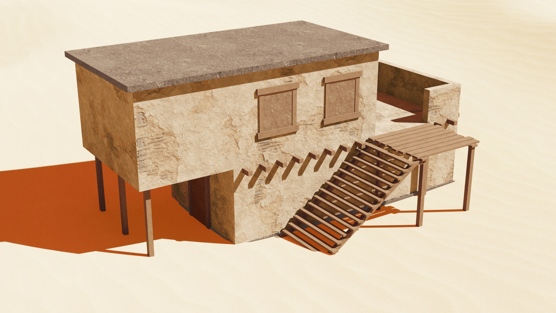 ArtStation - desert house