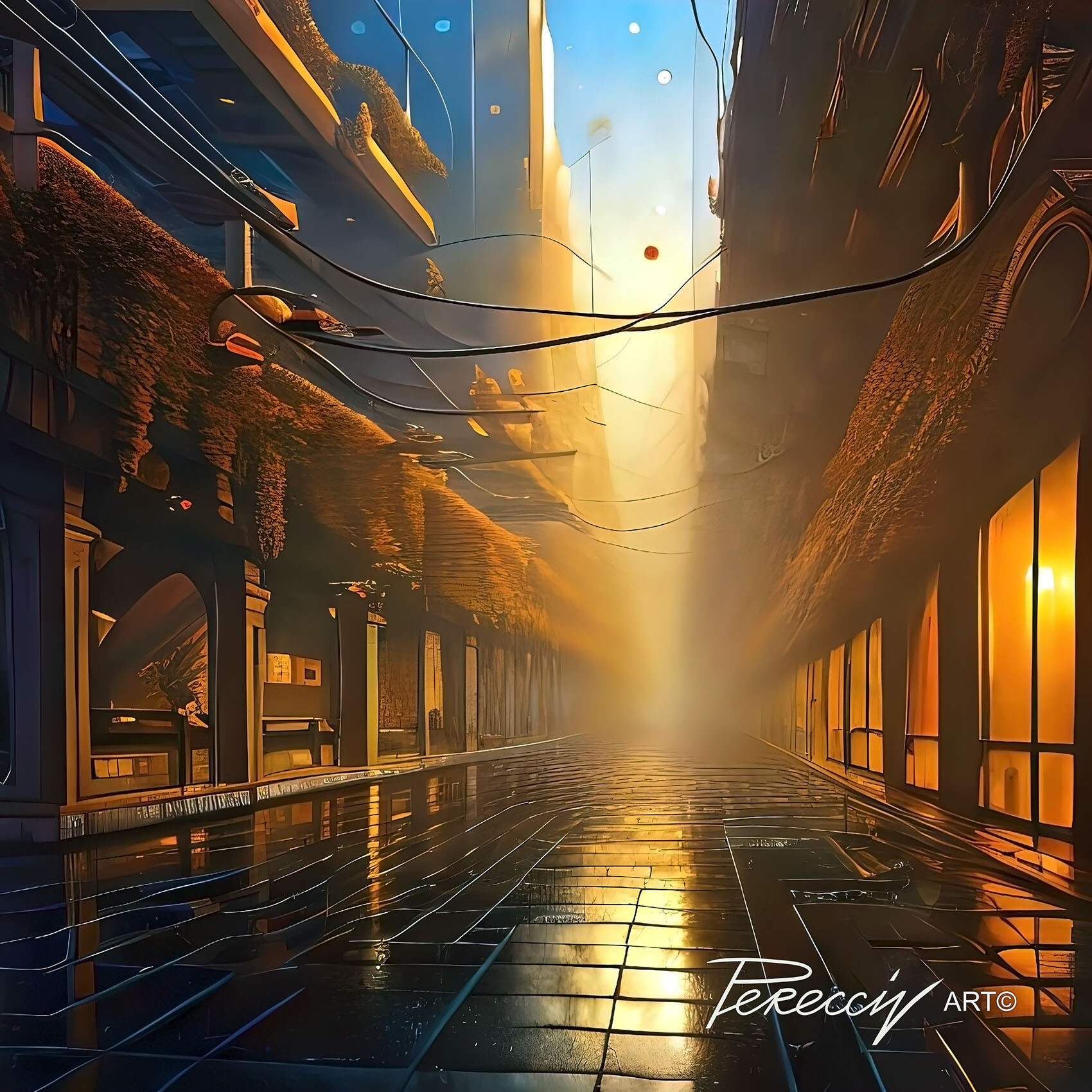 ArtStation - Street in a futuristic city - 202303101.