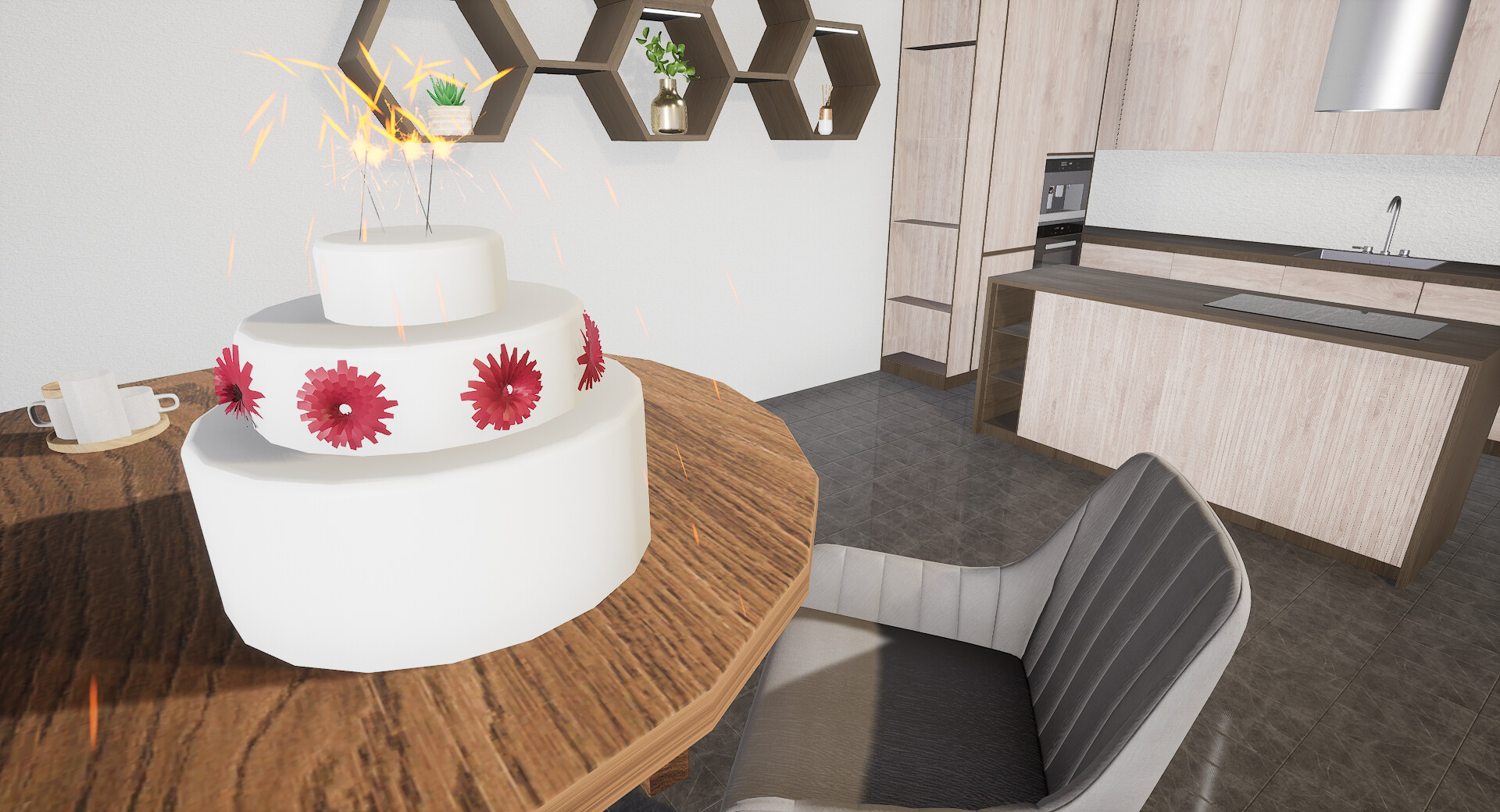 ArtStation - Interior design and particle effect