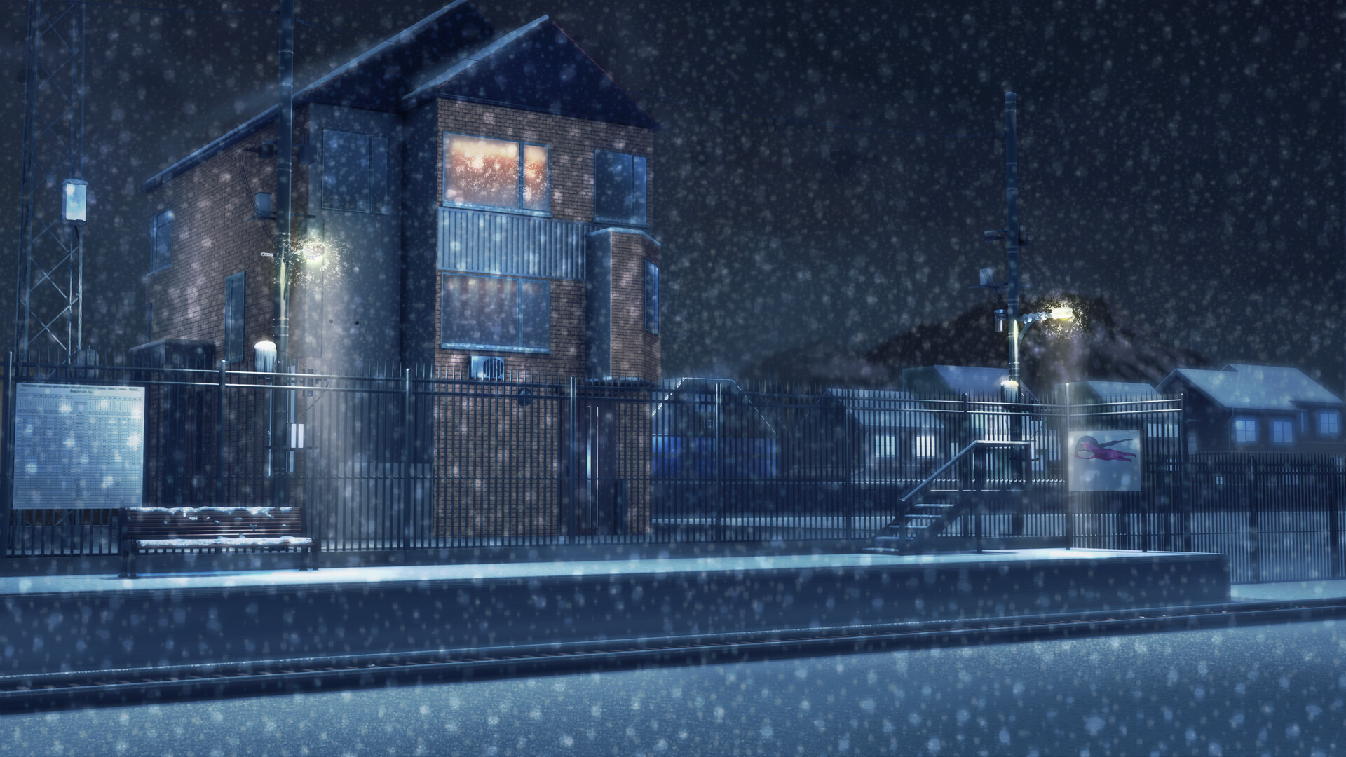 ArtStation - Train Station at winter