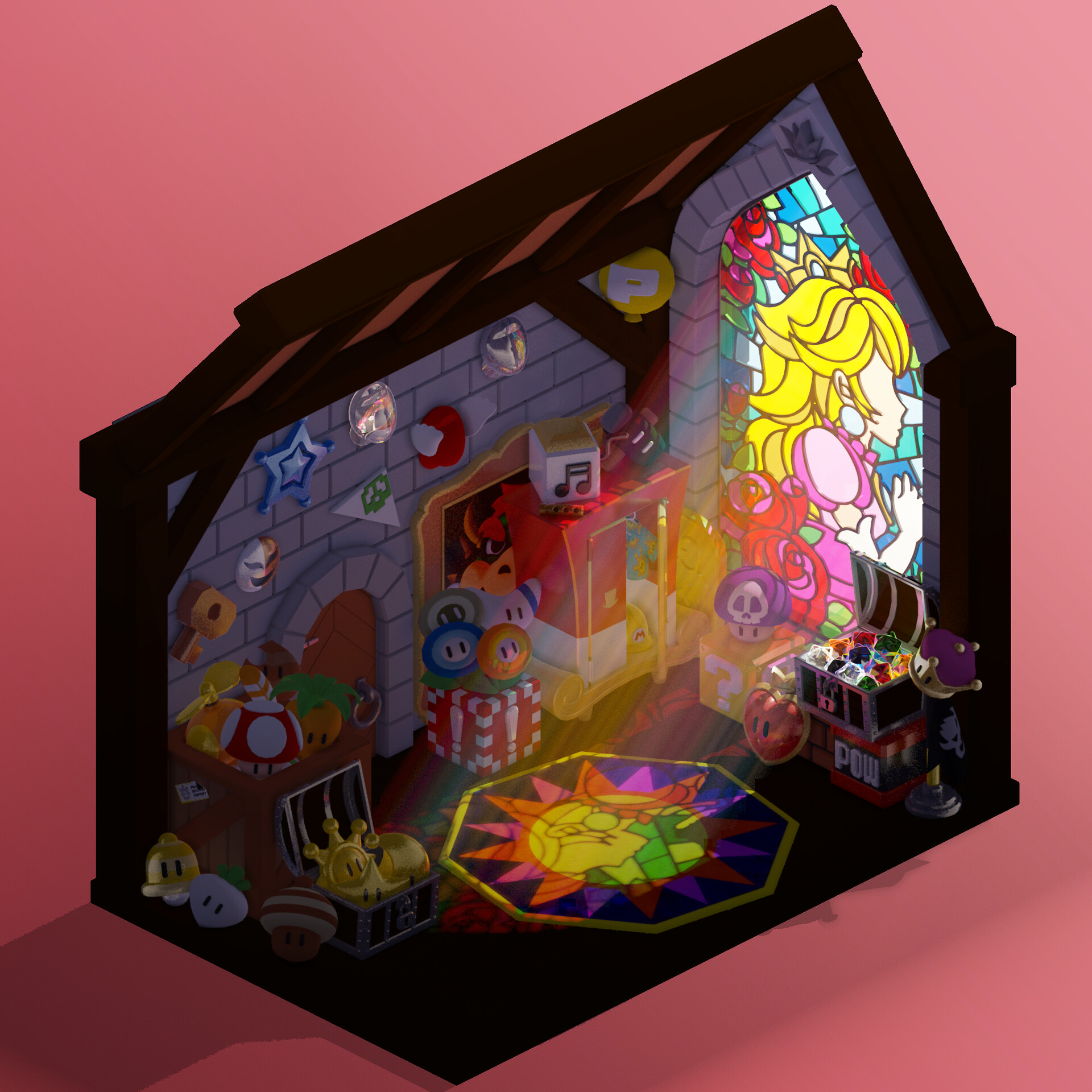 ArtStation - Princess Peach's Storage Room