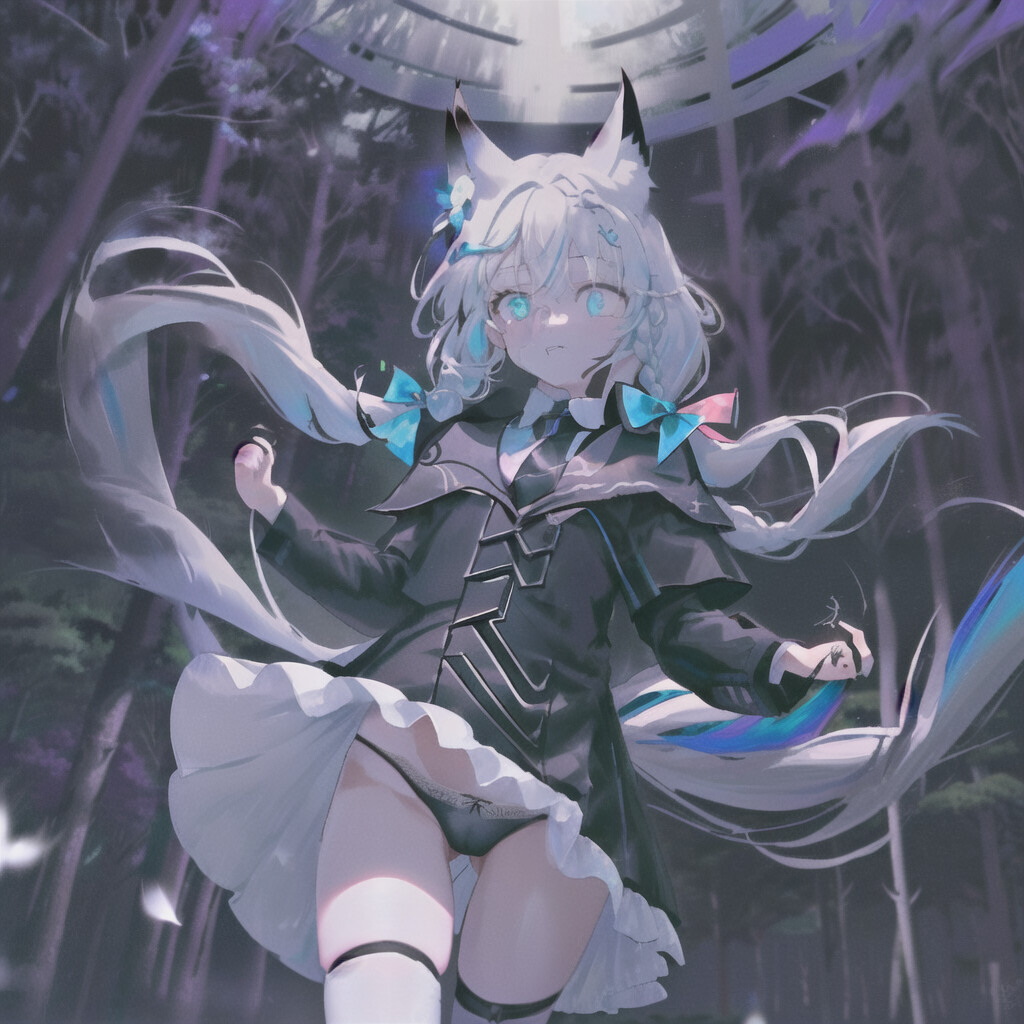 Artstation Blue Wolf Girl