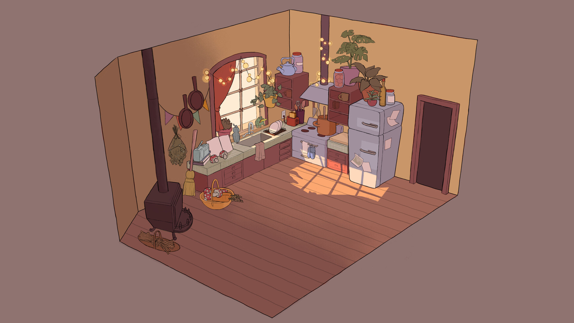 ArtStation - Osso Bucco Kitchen Concept Art