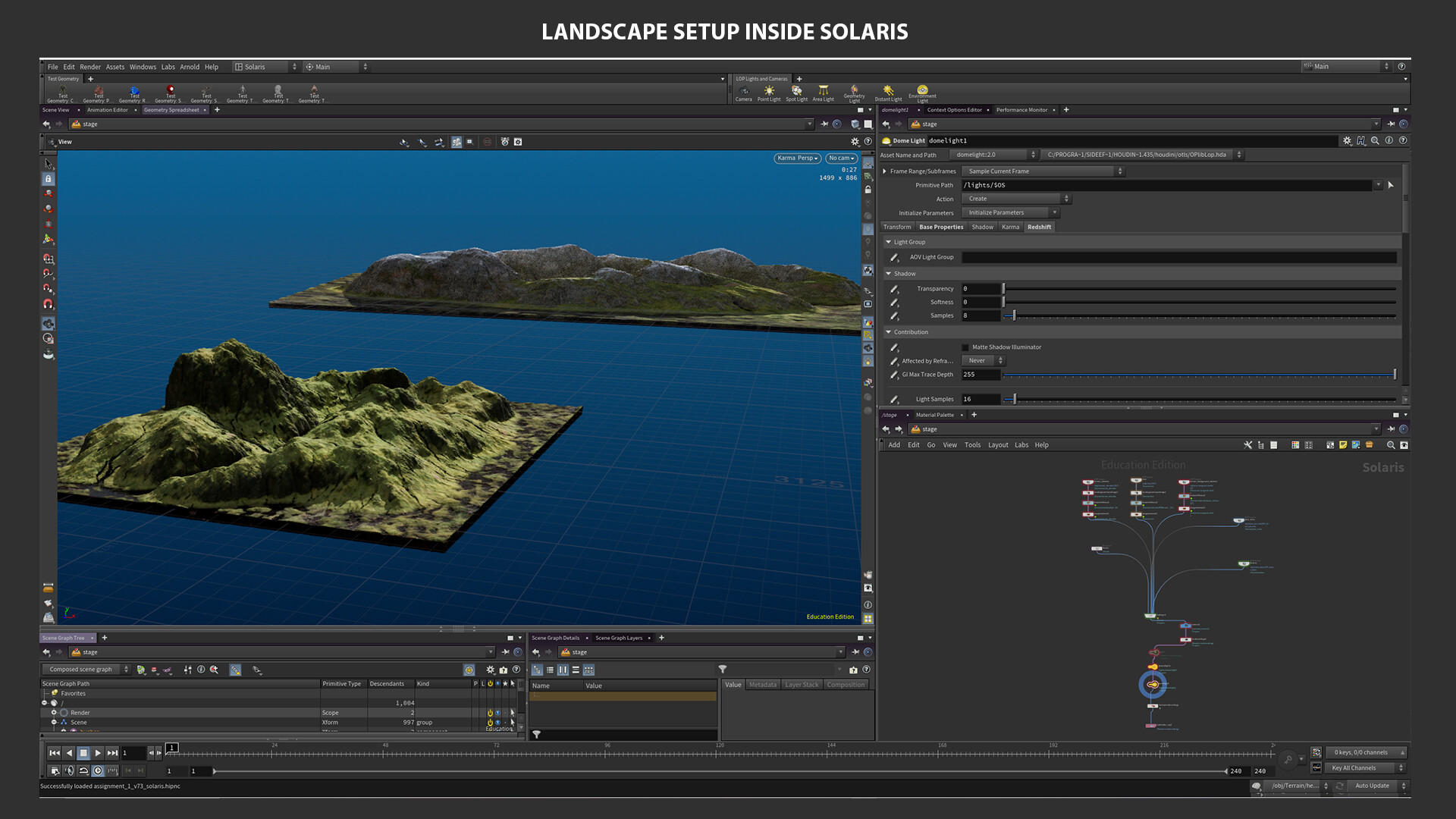 Russell Harper - Houdini Generated & Rendered Landscape