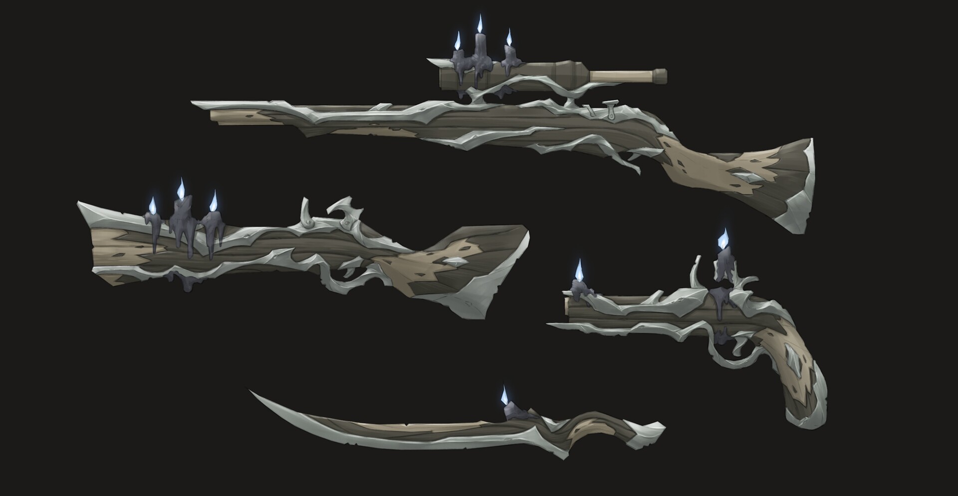 ArtStation - [Soulf Candle Weapon Set]. Sea of thieves concept fan art.