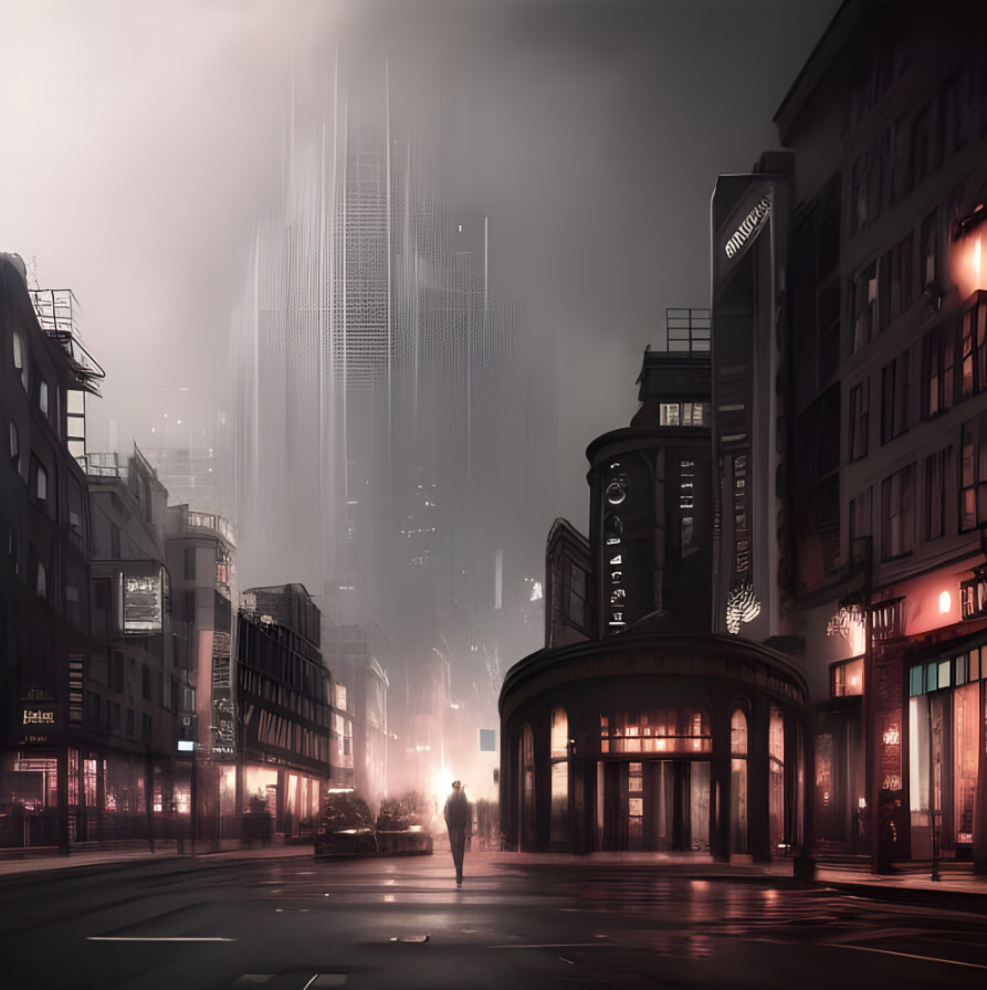 ArtStation - great city scenery at night