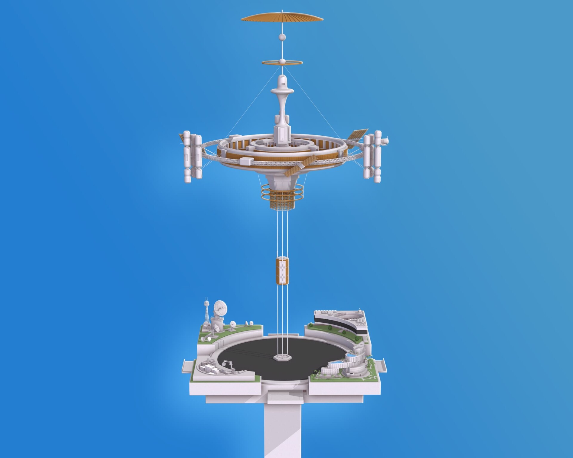 ArtStation - Layout "Space Elevator"