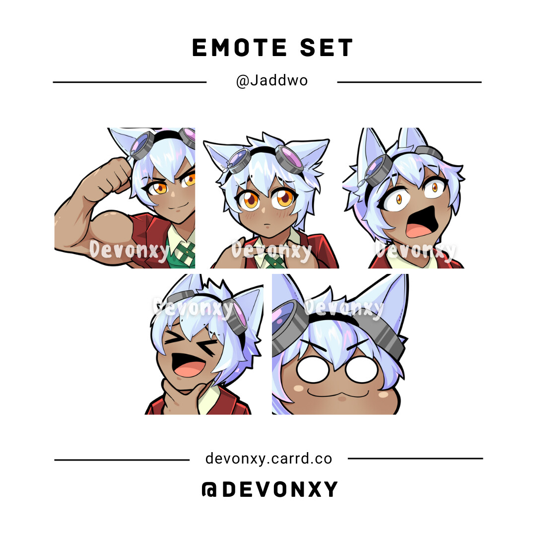 ArtStation - Emote Set Commission 5