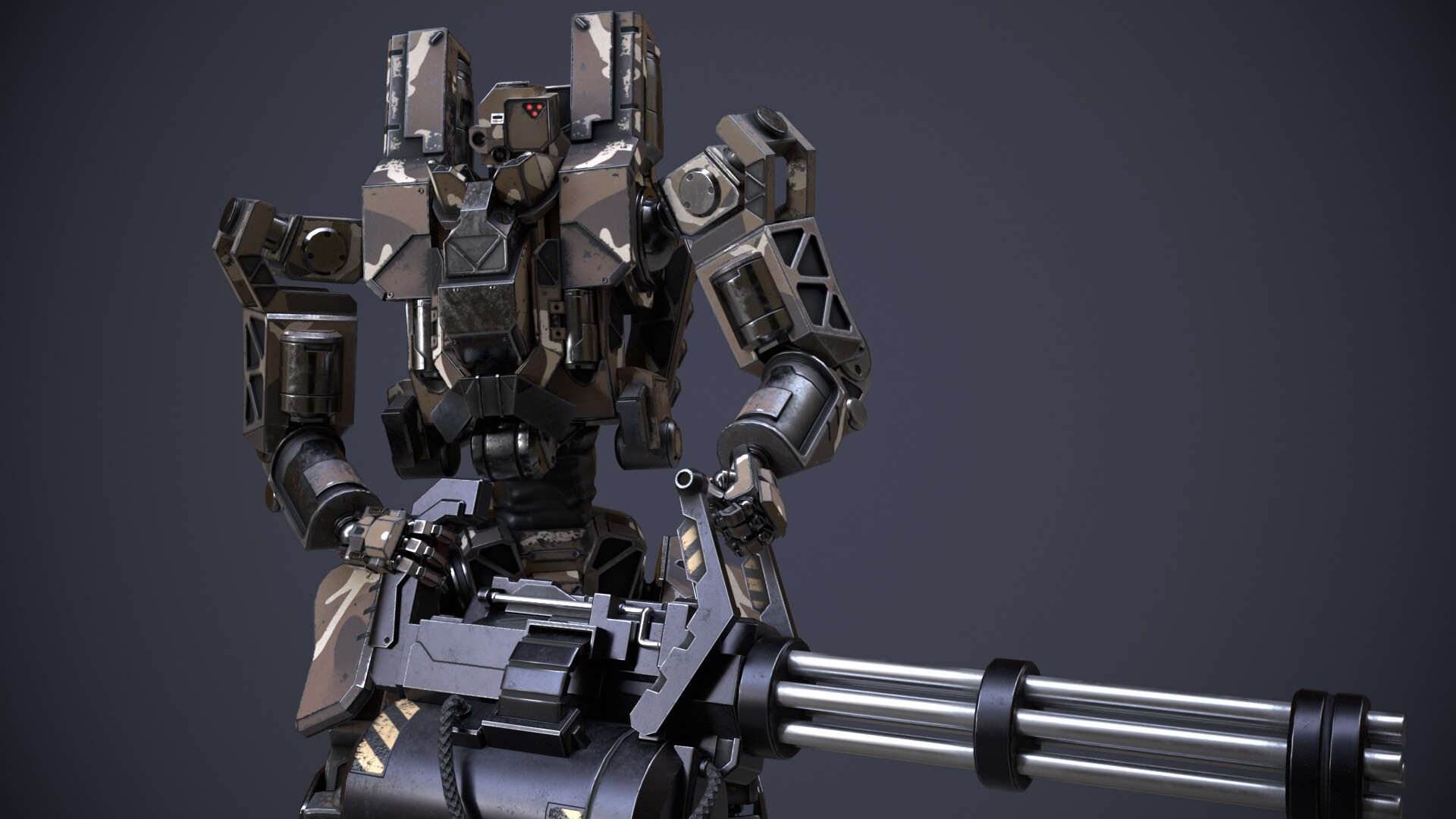 ArtStation - Military droid character "RHINO"