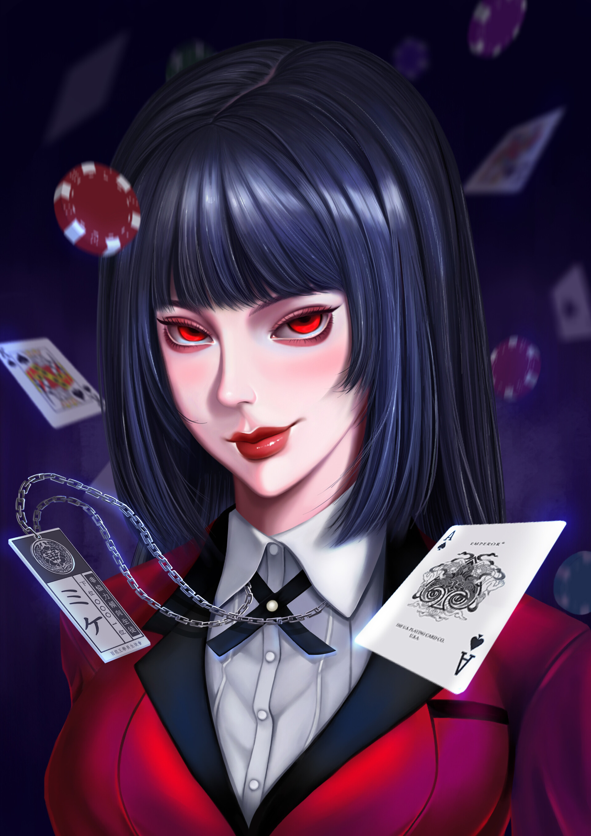 ArtStation - Yumeko Jabami - Kakegurui ( Fanart )