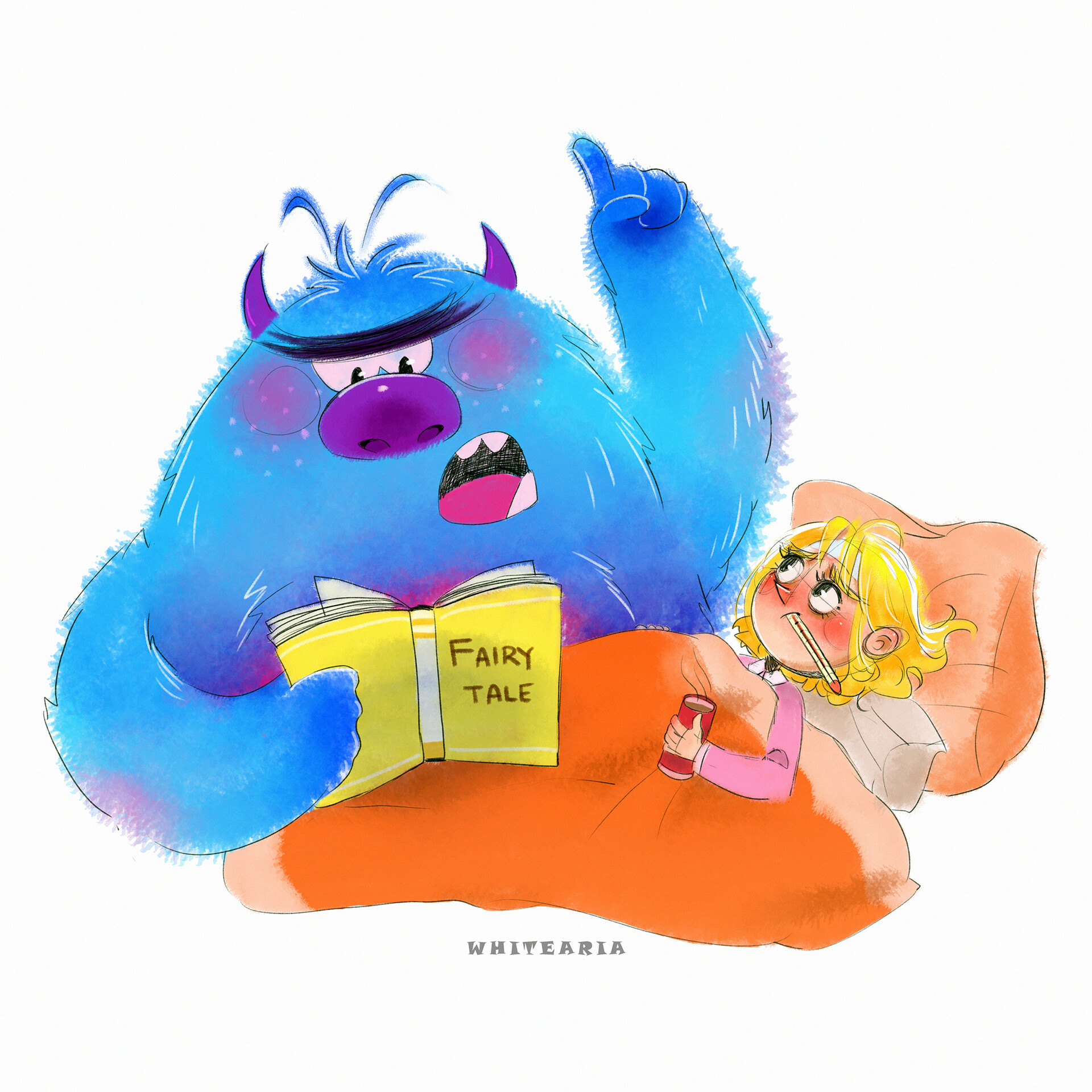 ArtStation - Childhood&Monsters illustration