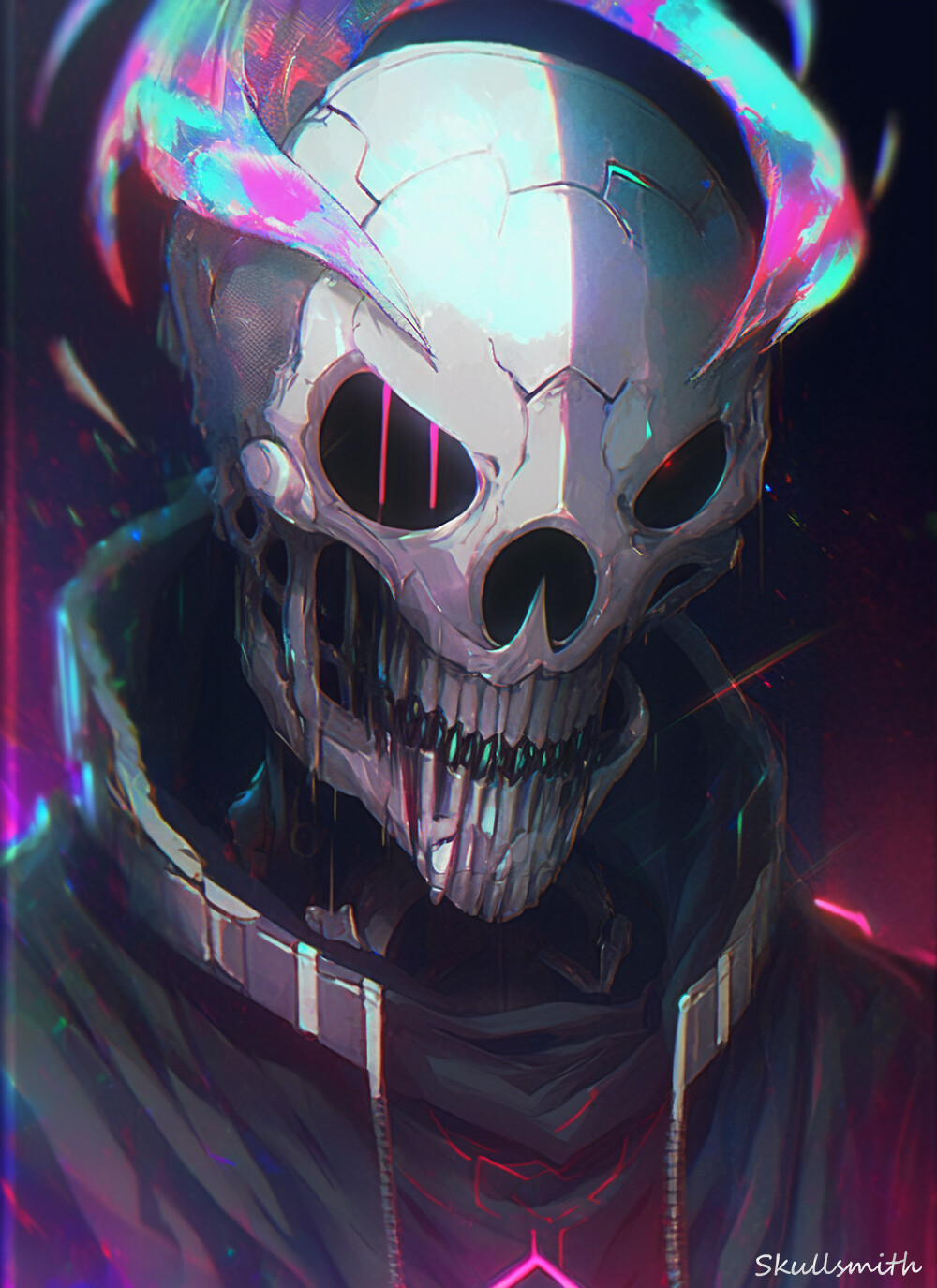 ArtStation - Cyberpunk Skull