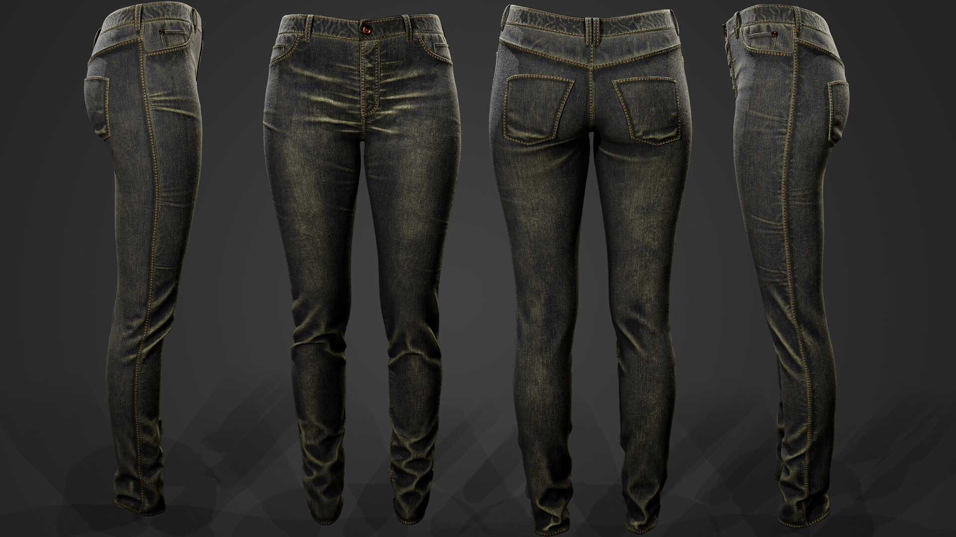 jean texture 3d