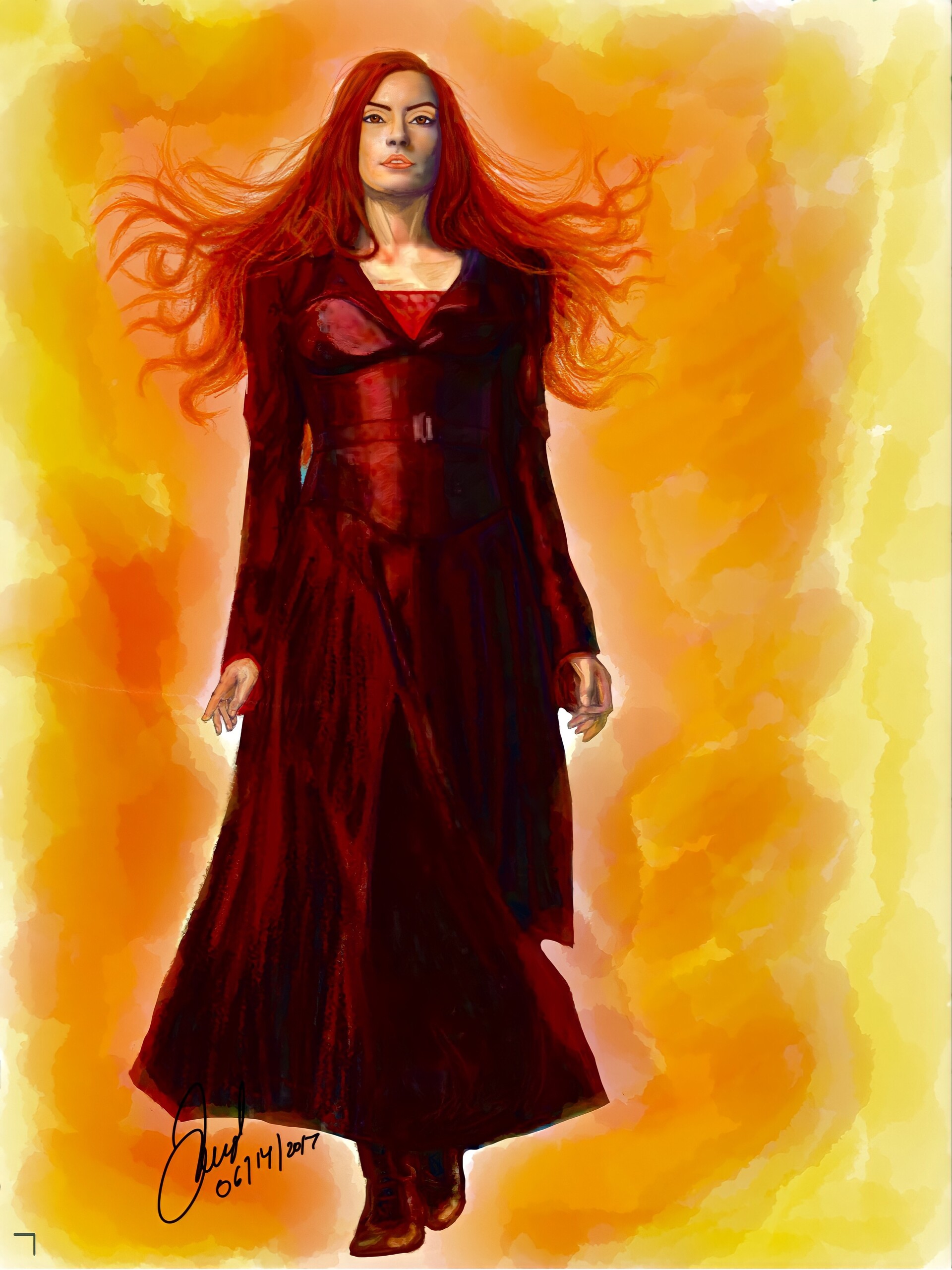 ArtStation - Jean Grey Phoenix x-men Famke Janssen