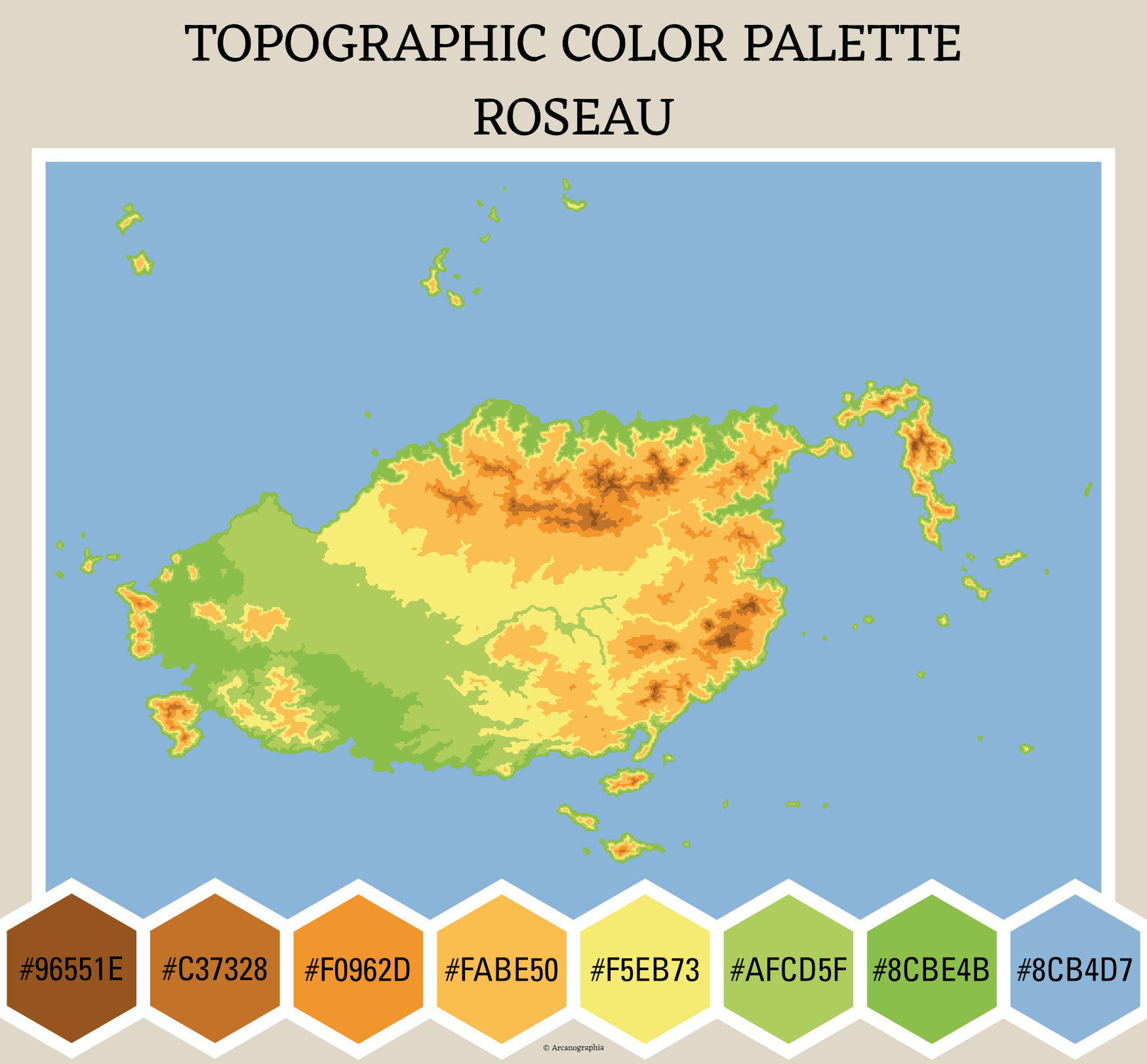 ArtStation - Topographical Color Palette 'Roseau'