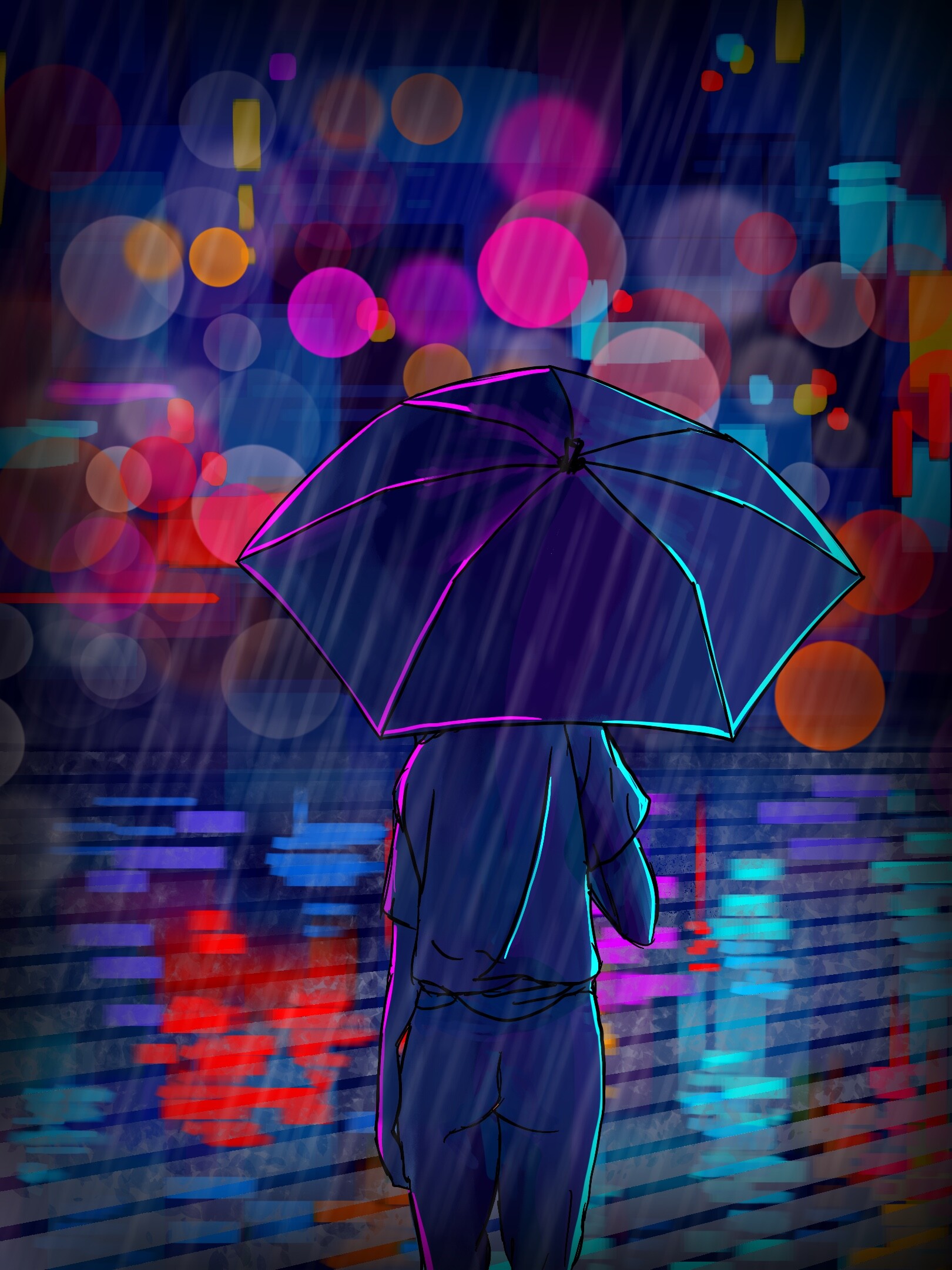 ArtStation - In the rain