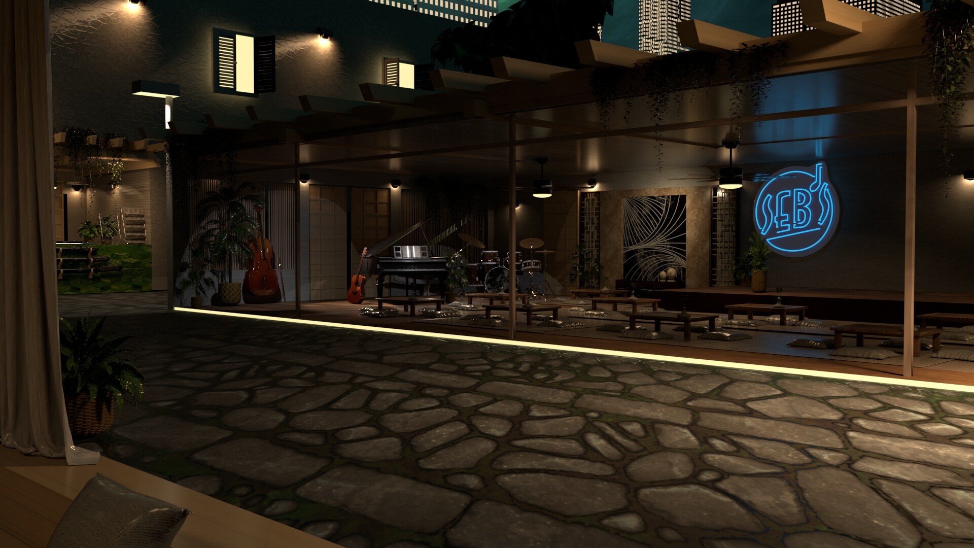 ArtStation - Jazz Bar Scene