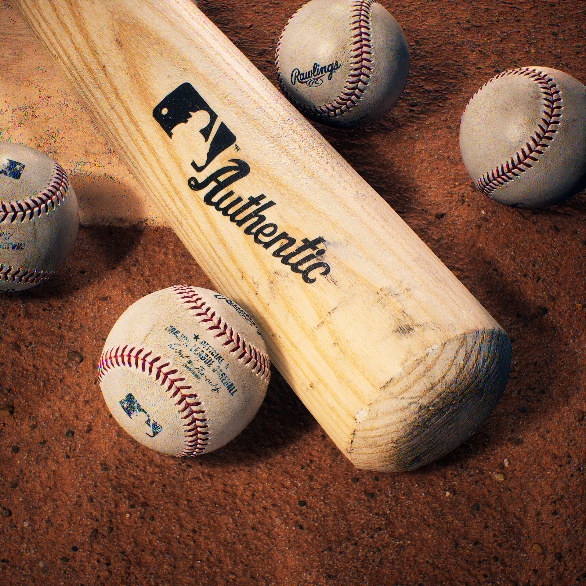 ArtStation - Photoscanned Baseball - Game Ready