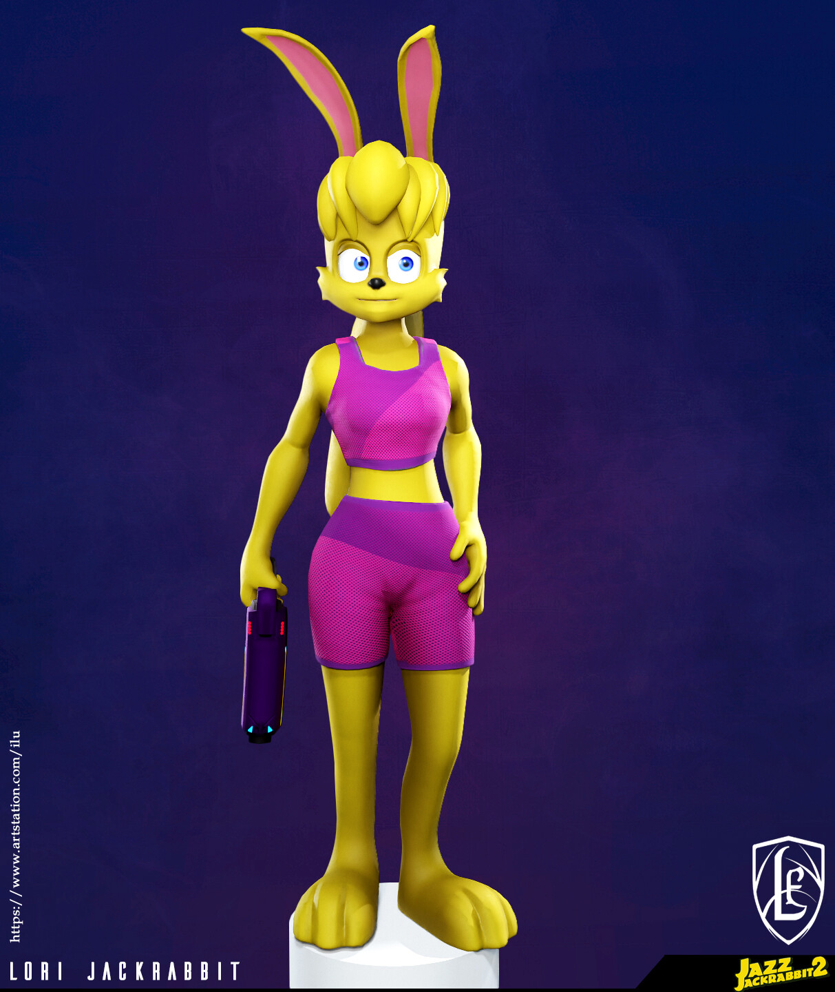 ArtStation - Jazz Jackrabbit: Lori