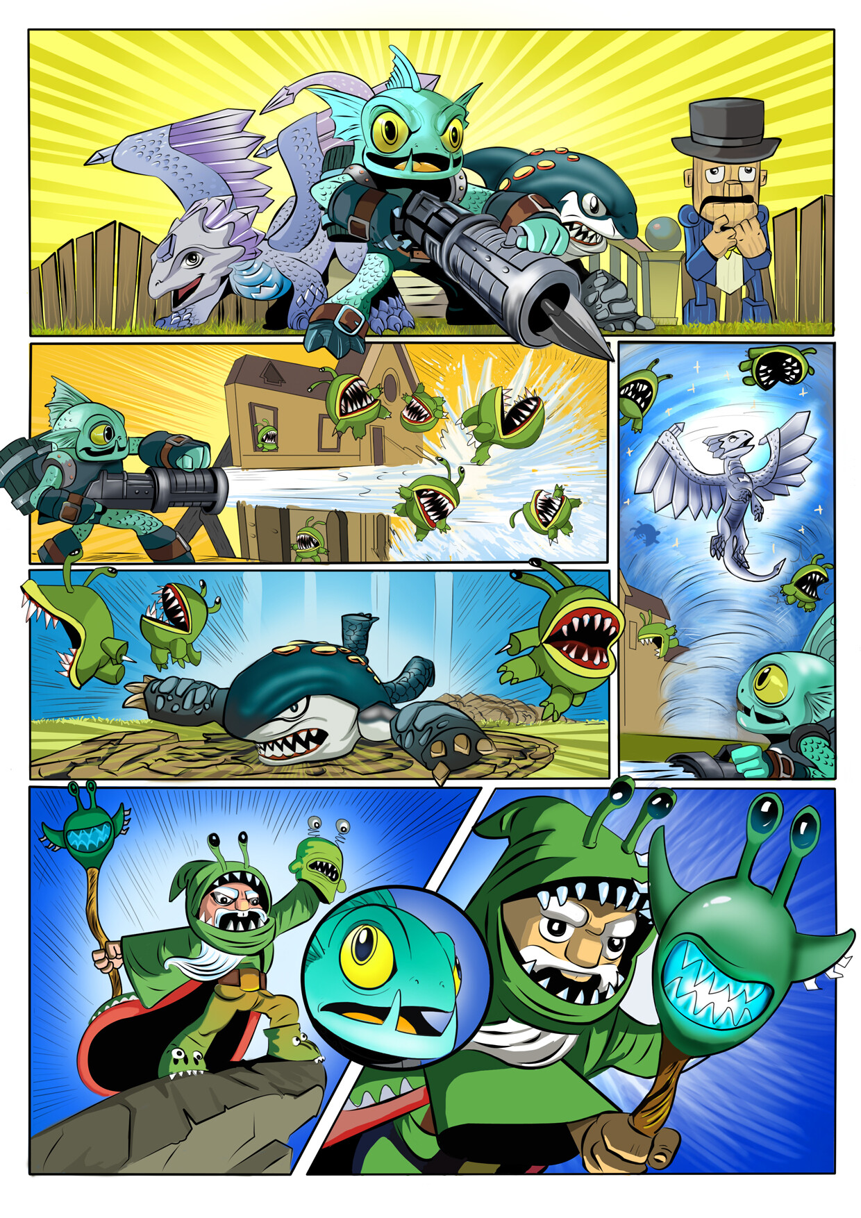 ArtStation - Skylander comic page