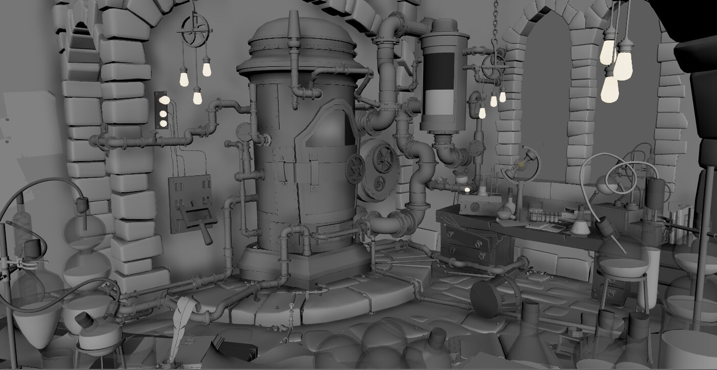 ArtStation - Frankenstein project modelling