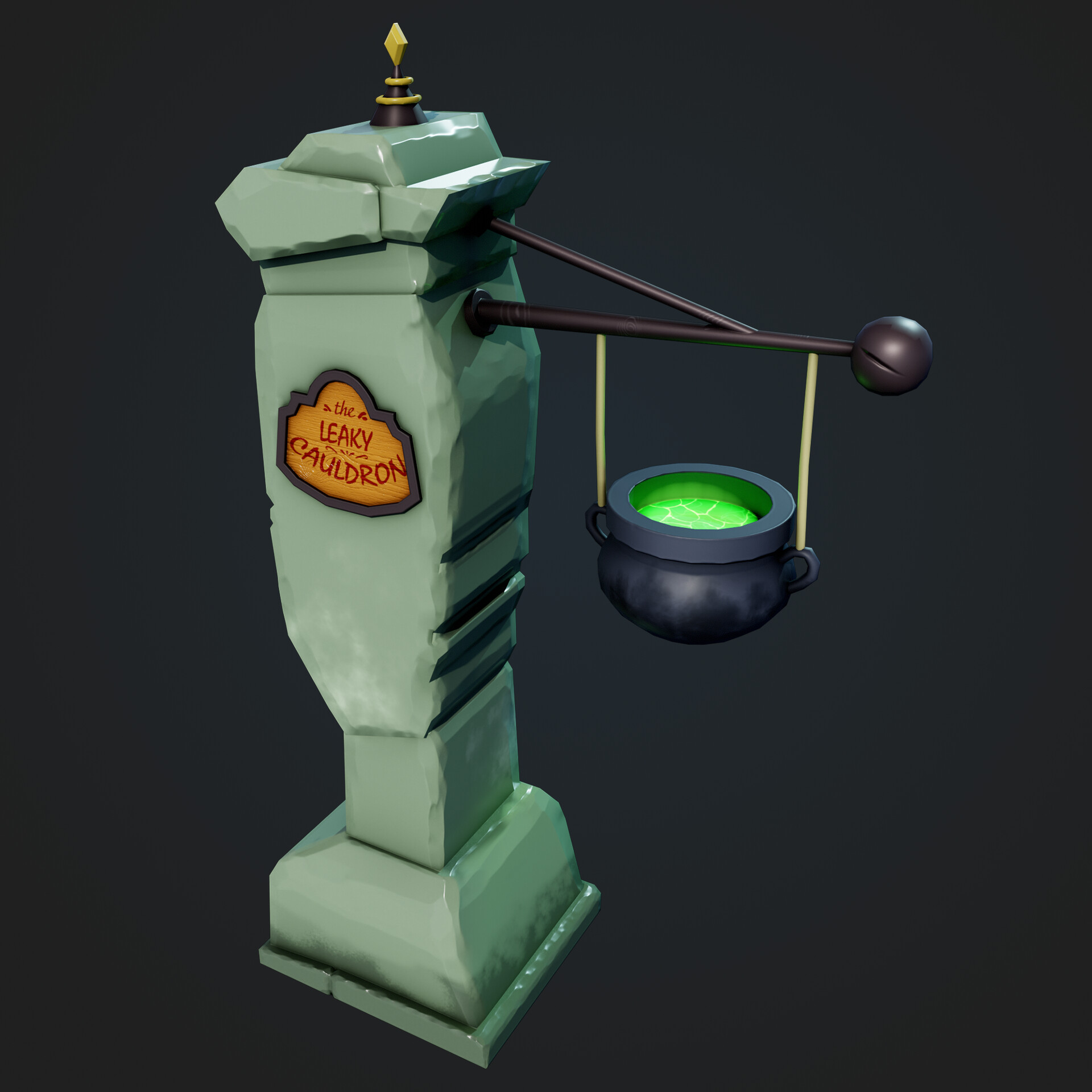 ArtStation - The Leaky Cauldron (fan art)