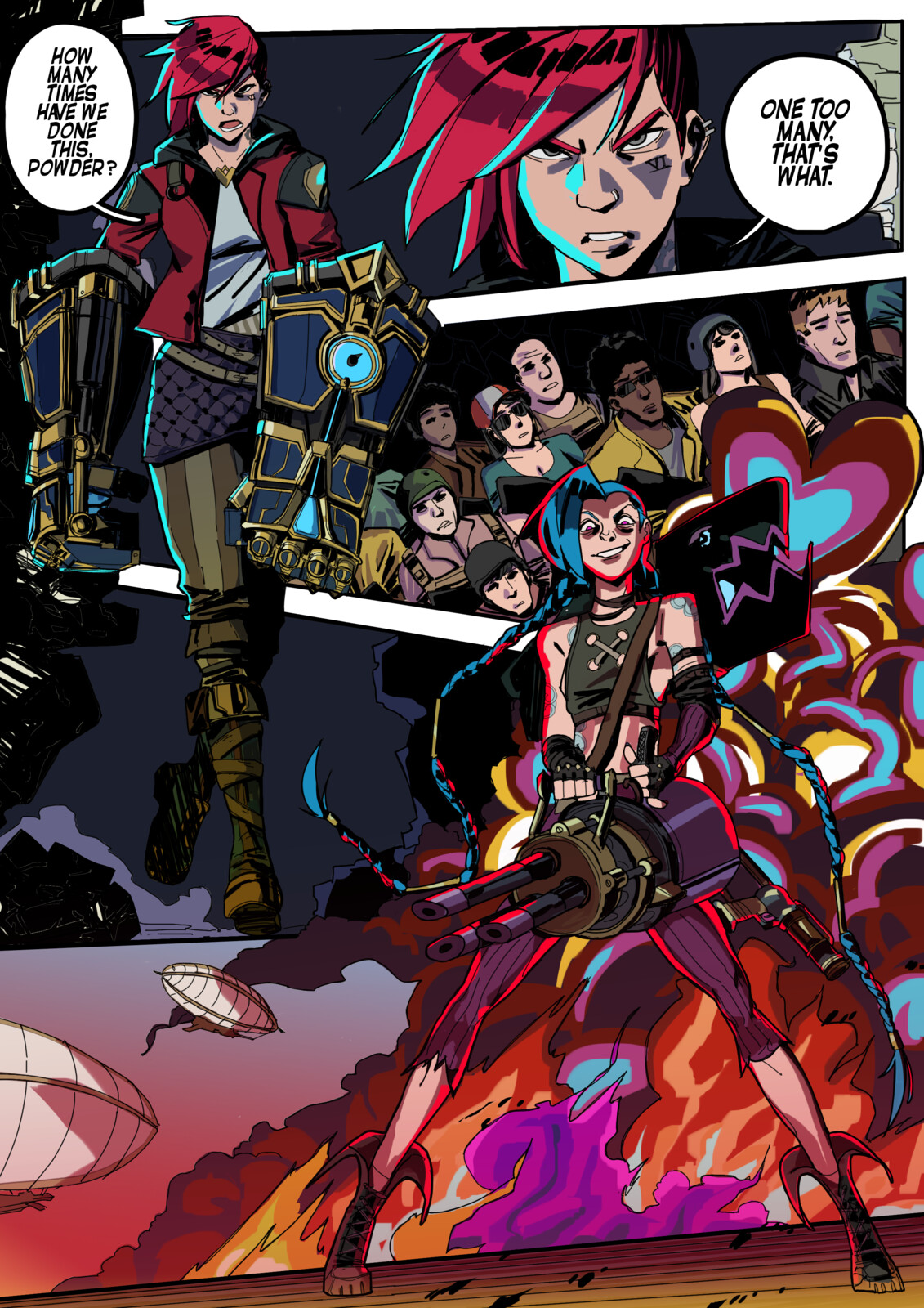 Hussain Ahmed Shaikh - PUBG x ARCANE Promotional Comic 2022 (2)