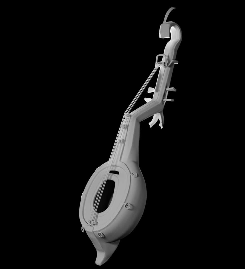 ArtStation - Lyre 3D instrument