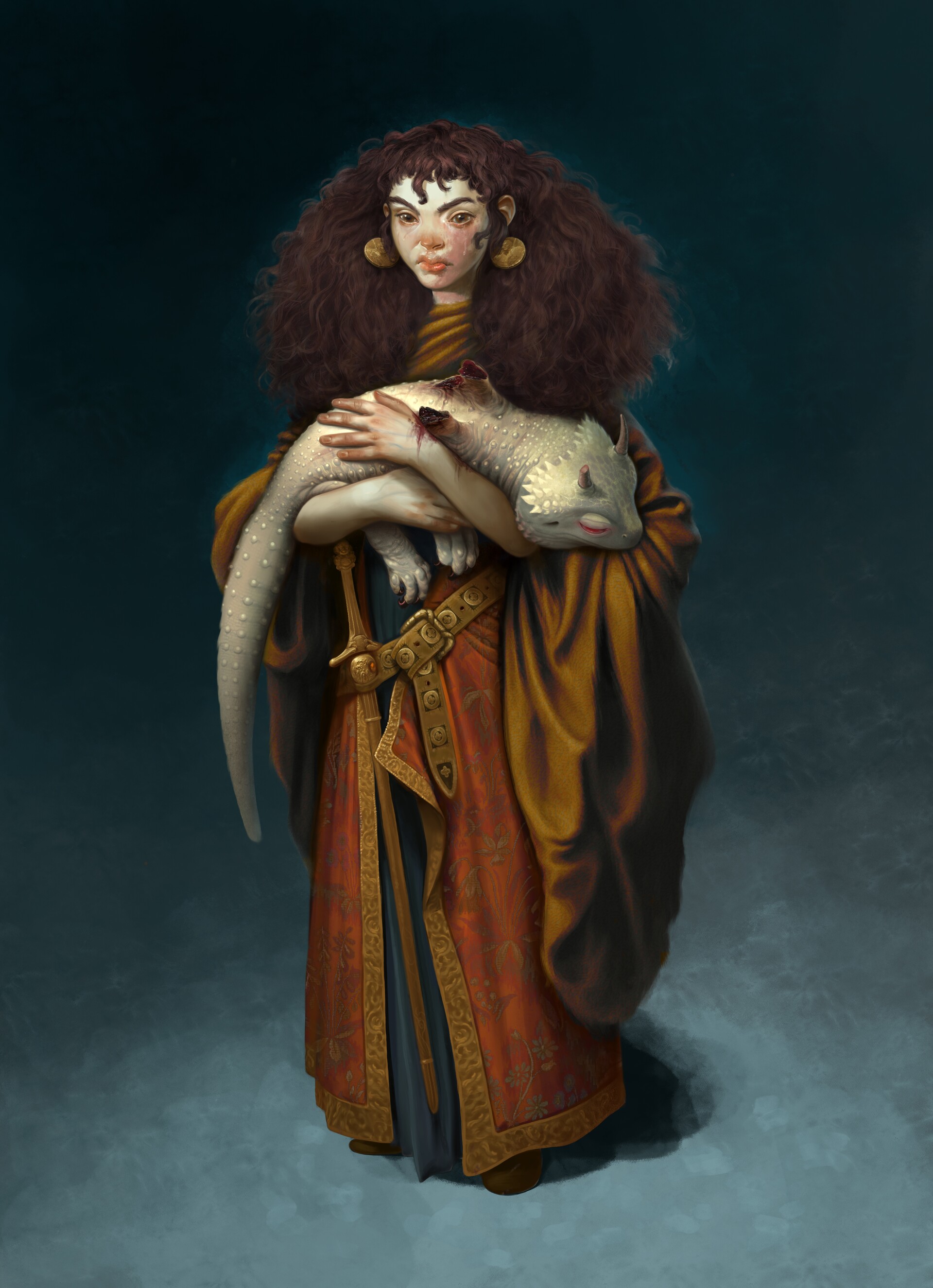 Lady with a Dragon by Sofia Scogli : r/ImaginaryFeels