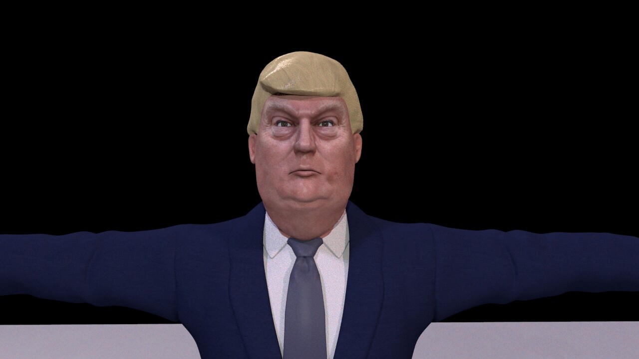 Mrigank sarkar - Donald Trump Portrait