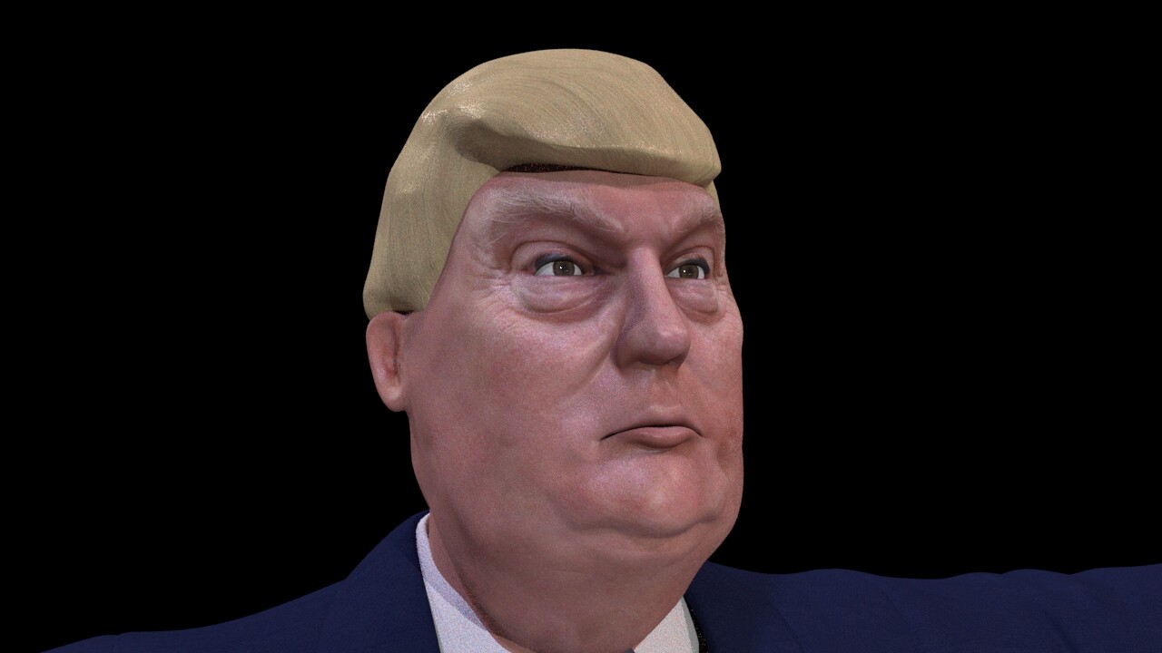 Mrigank sarkar - Donald Trump Portrait