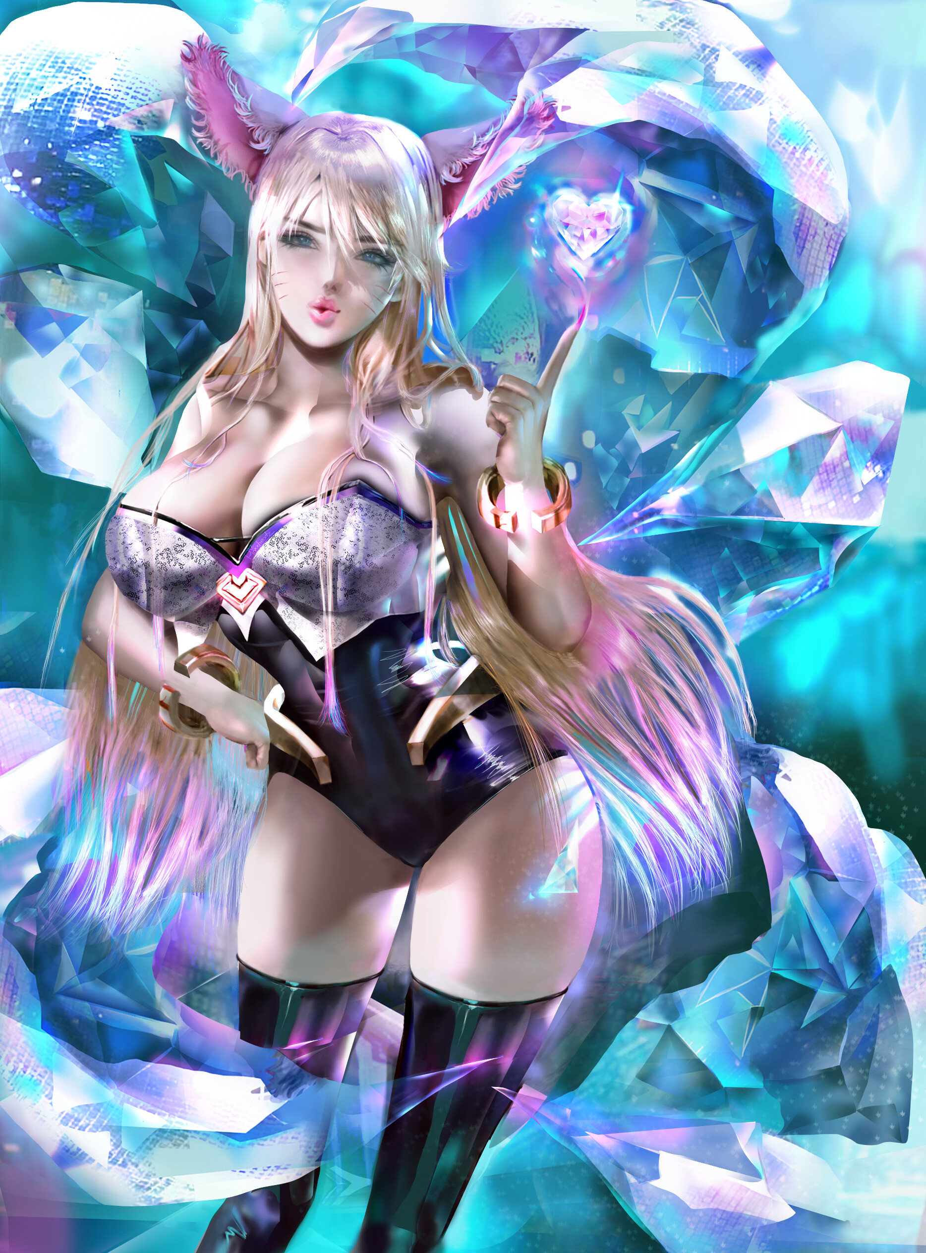 ArtStation - Ahri KDA fanart