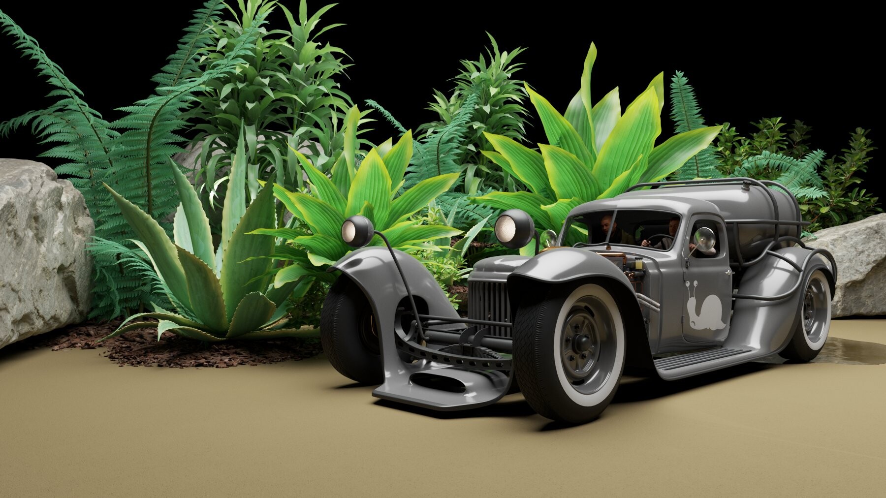 ArtStation - Mad snail ЗИЛ-157 бешеная улитка