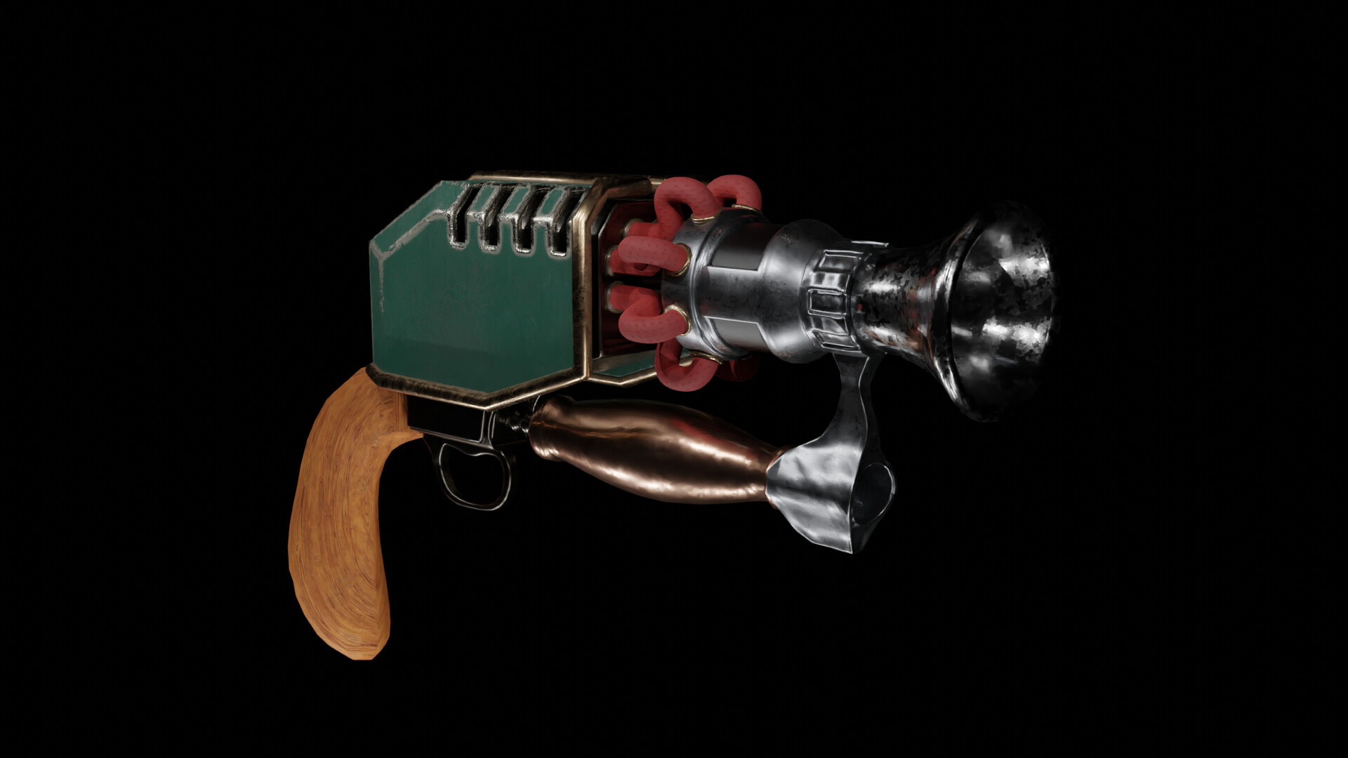 ArtStation - SteamPunk Modular Weapons - Farm Attack 3D Asset
